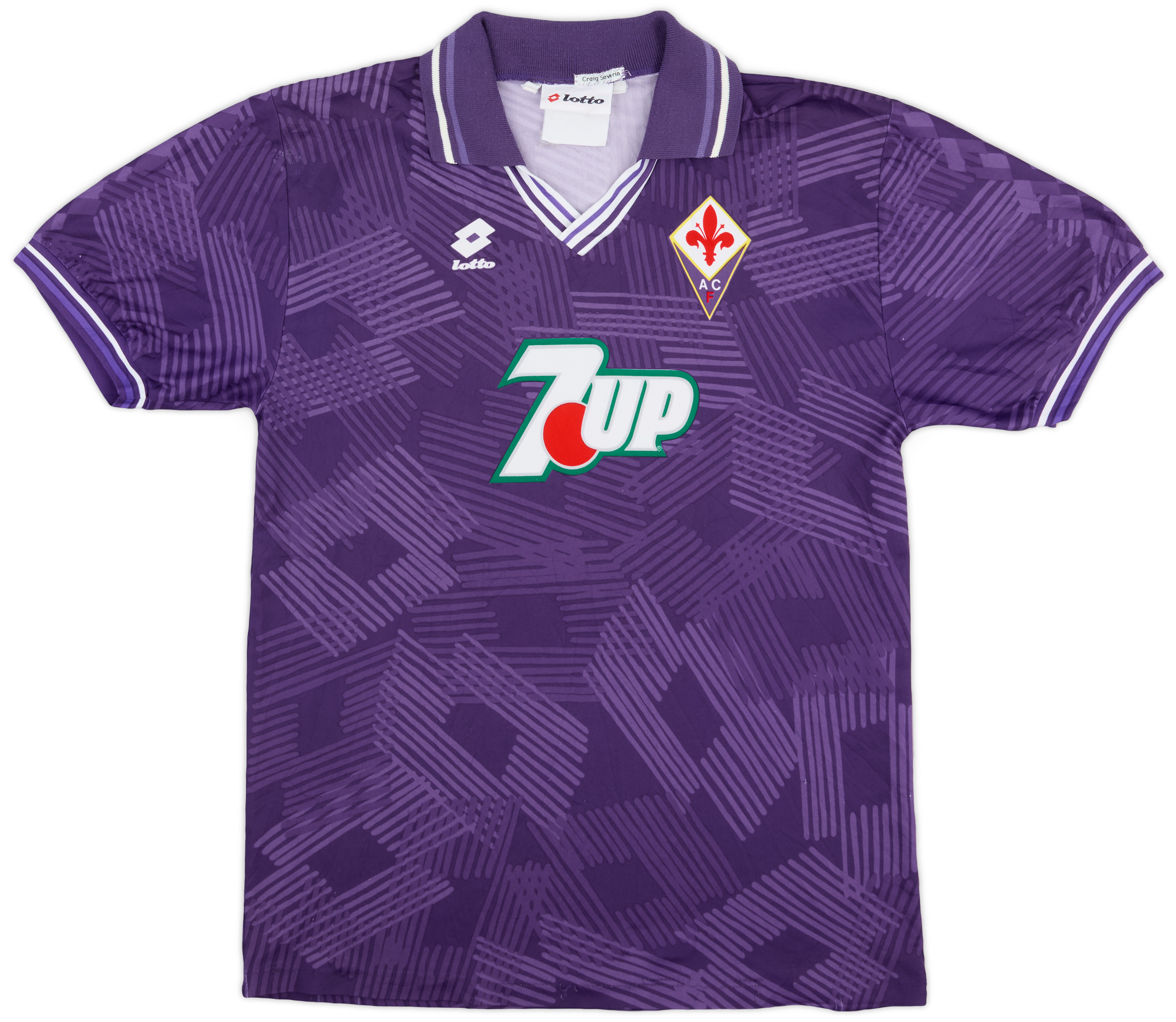 1992-93 Fiorentina Home Shirt - 8/10 - (L)