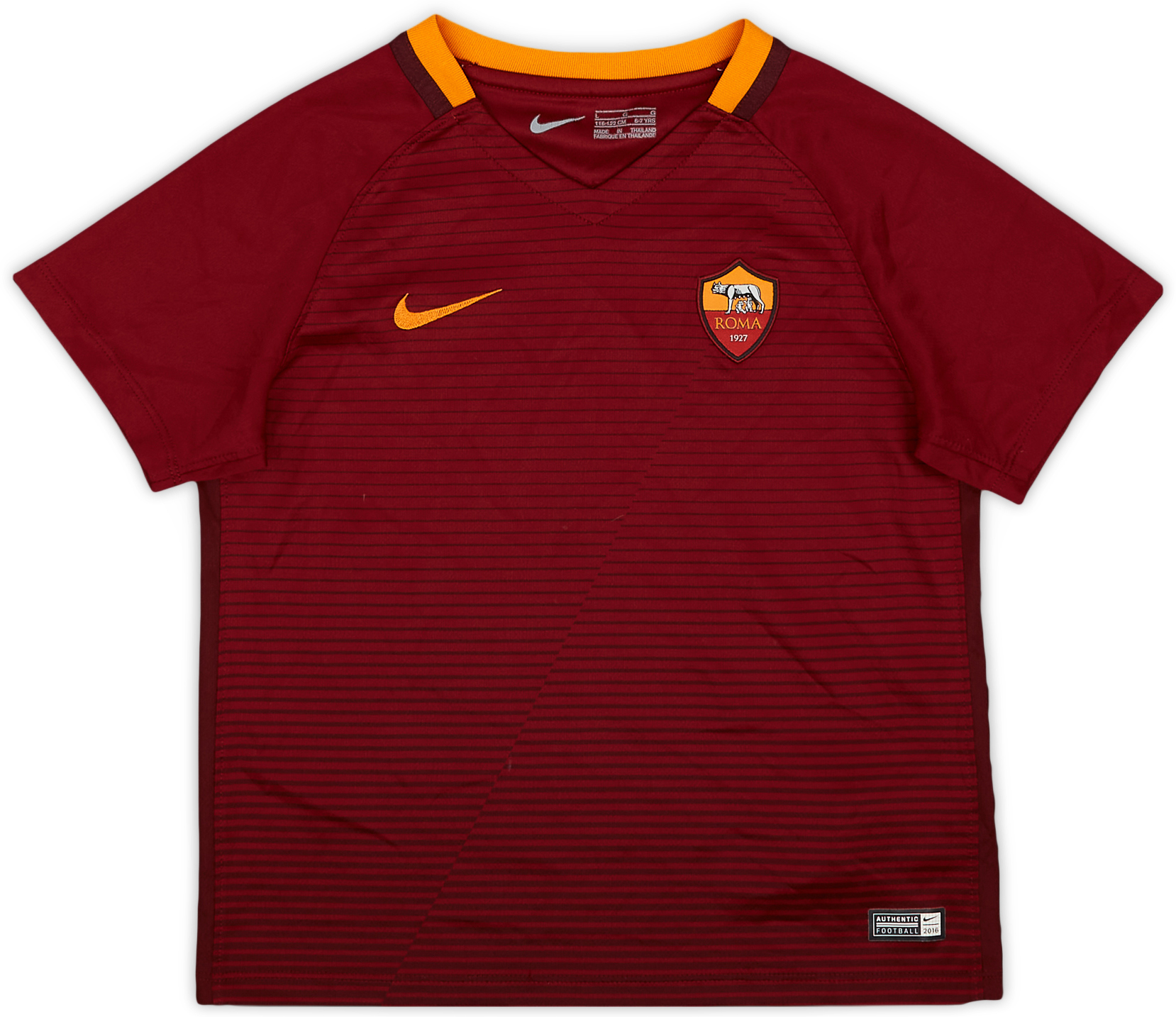 2016-17 Roma Home Shirt - 8/10 - (6-7 Years)