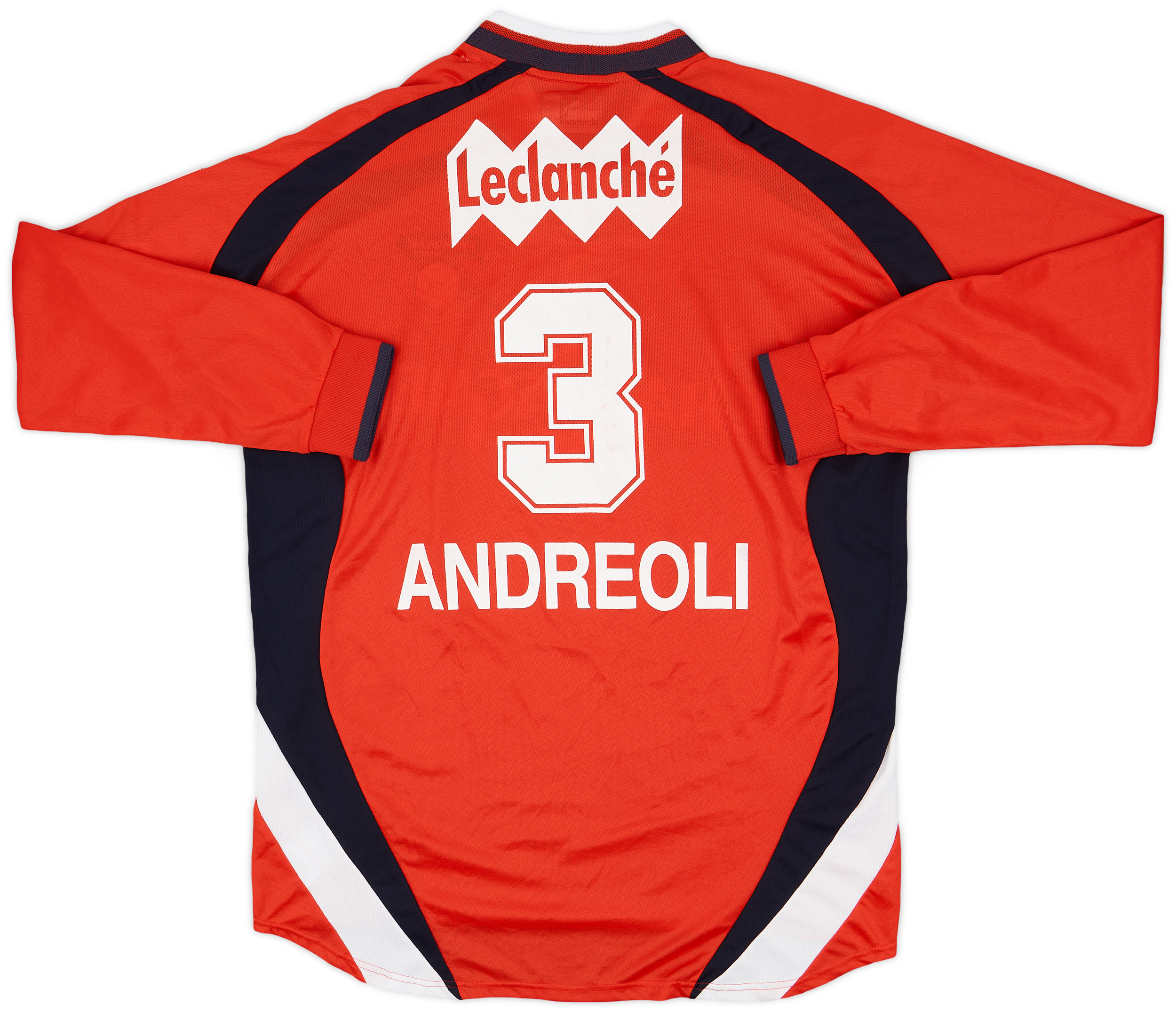 2000-01 Yverdon Sport Away L/S Shirt Andreoli #3 - 7/10 - (XXL)