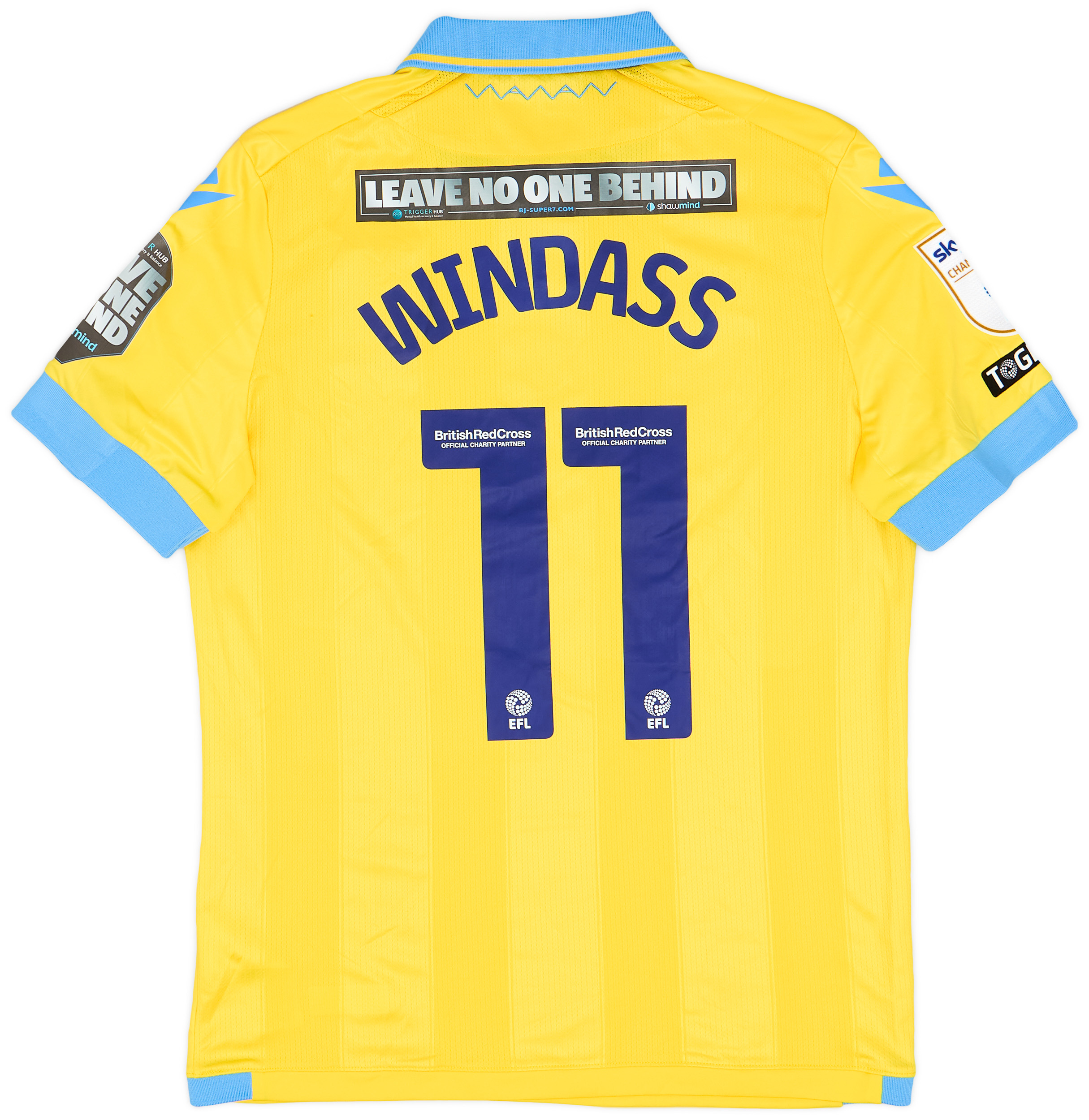 2023-24 Sheffield Wednesday Match Issue Third Shirt Windass #11