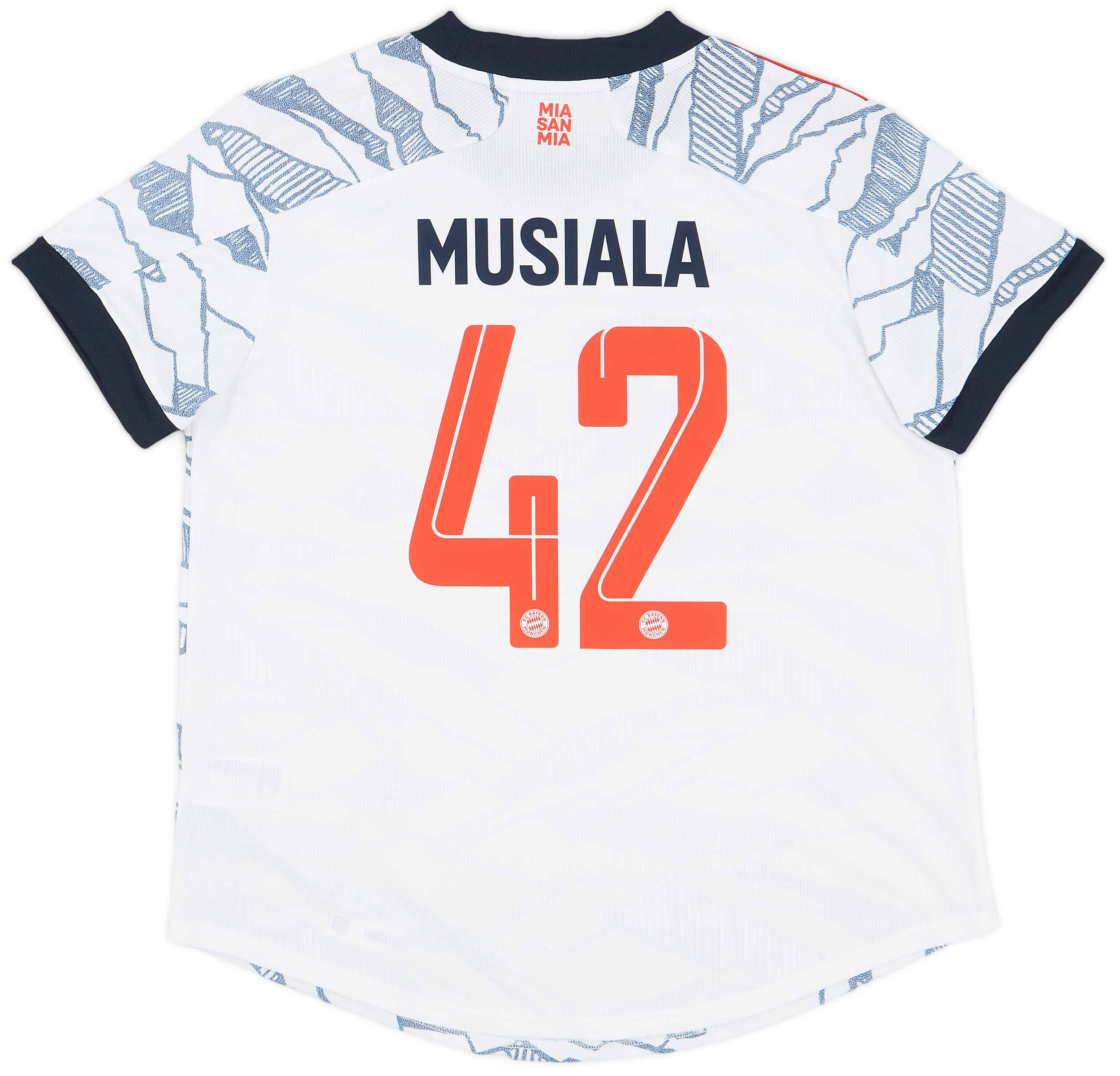 2021-22 Bayern Munich Third Shirt Musiala #42 (Women's XL)