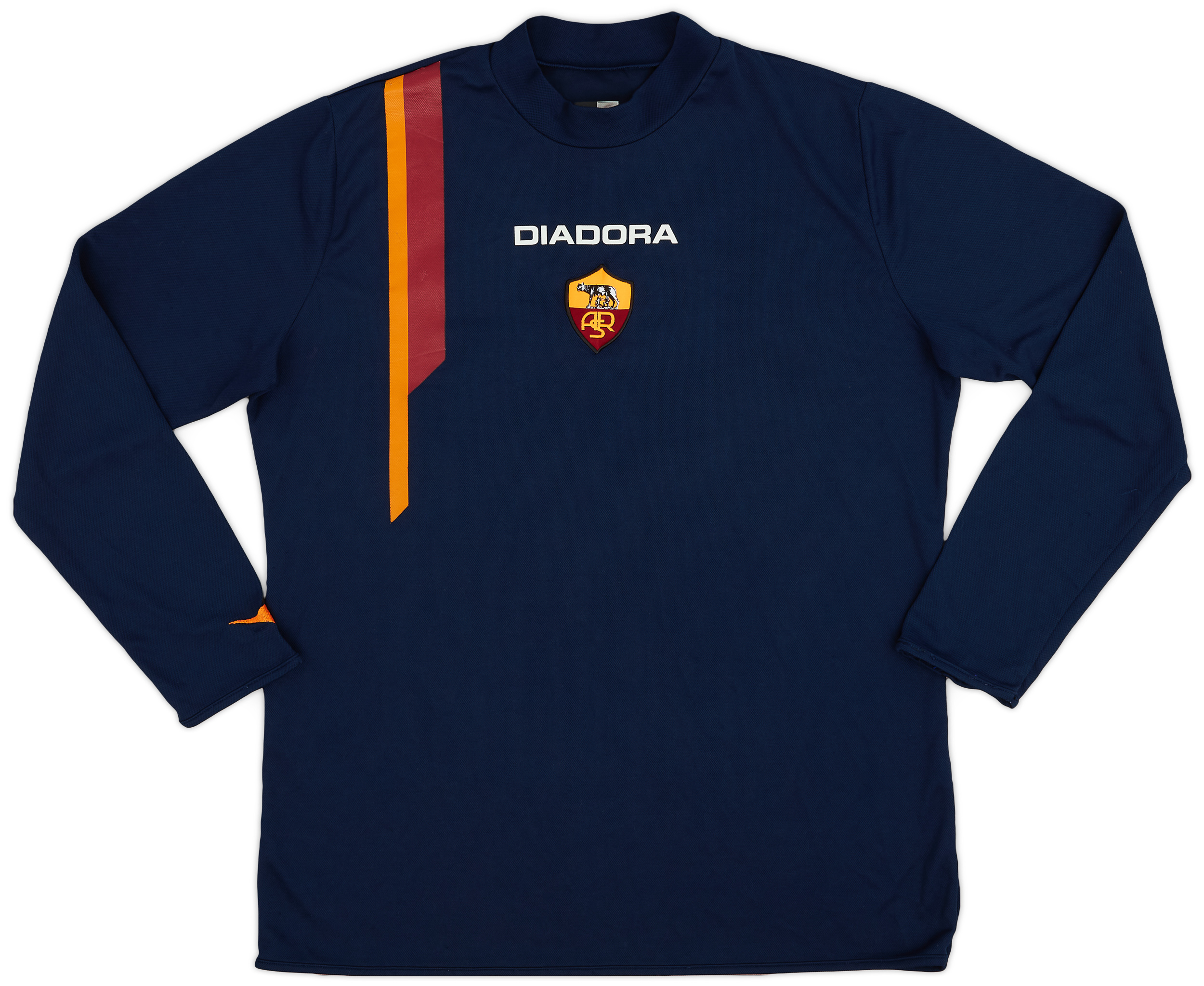 2003-04 Roma Diadora Training L/S Shirt - 8/10 - (XL)