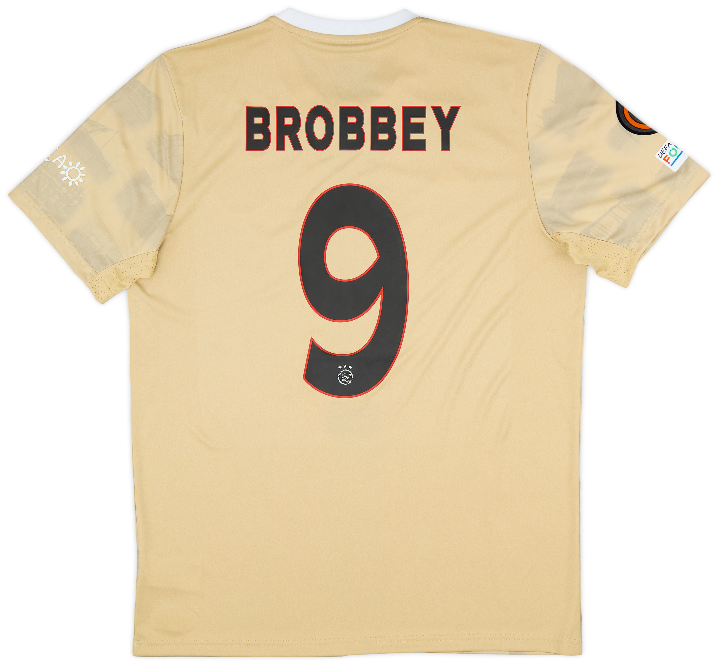 2022-23 Ajax Match Issue Europa League Third Shirt Brobbey #9