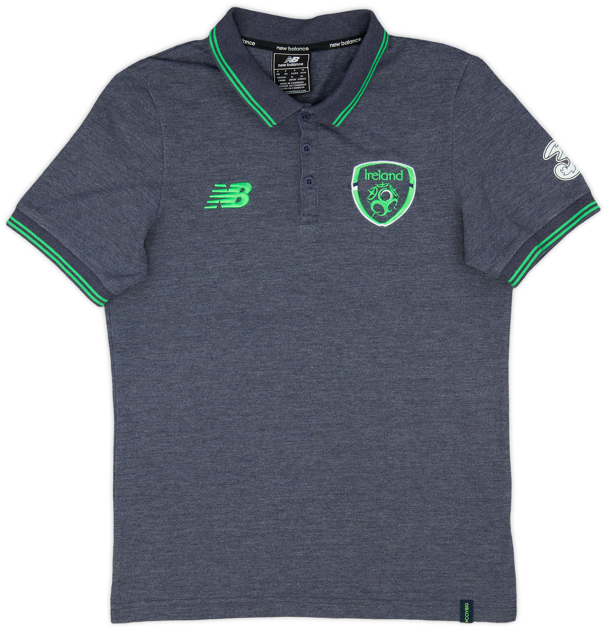 2017-18 Ireland New Balance Polo Shirt - 8/10 - (S)