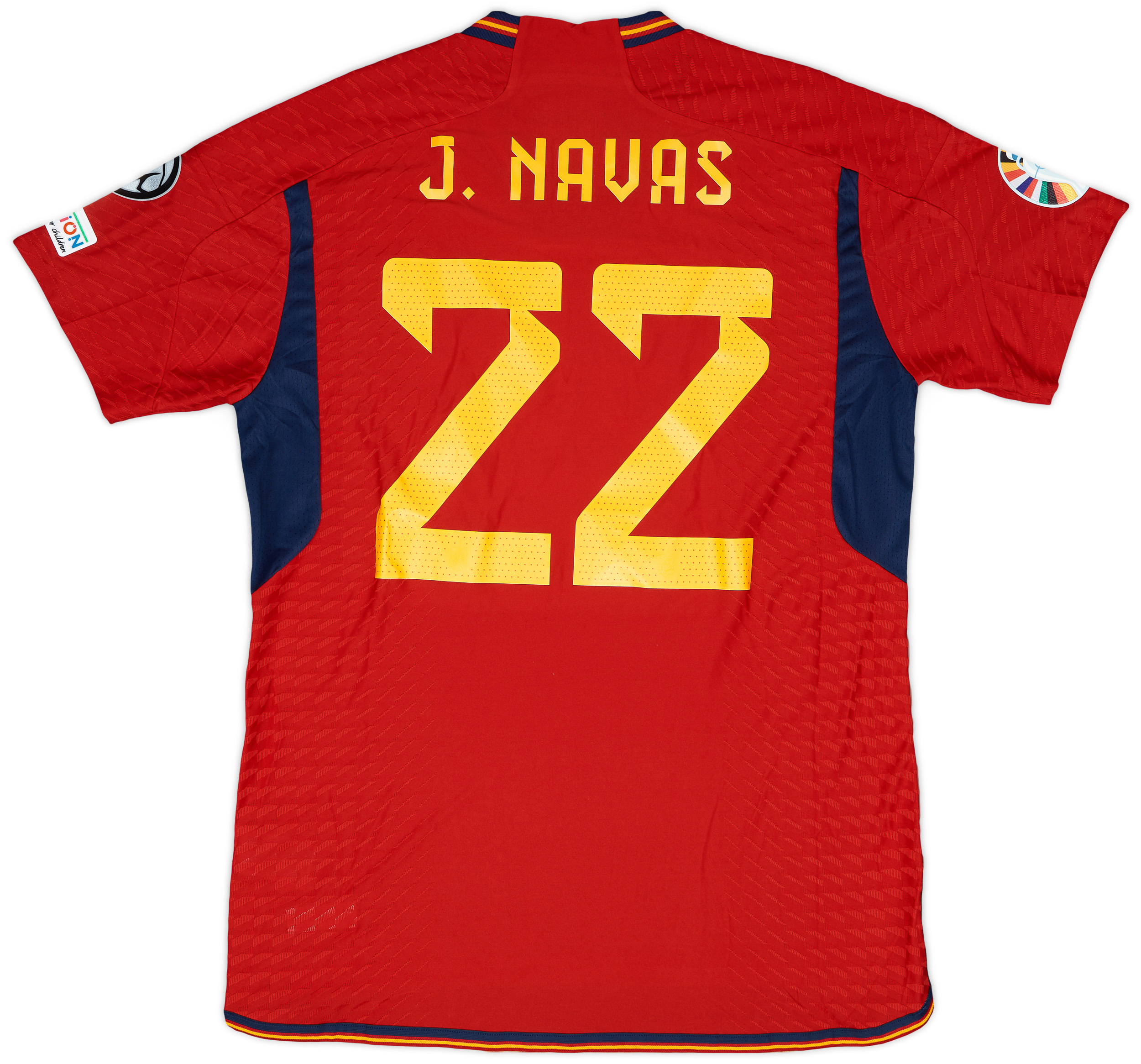 2022-23 Spain Match Issue Home Shirt J. Navas #22