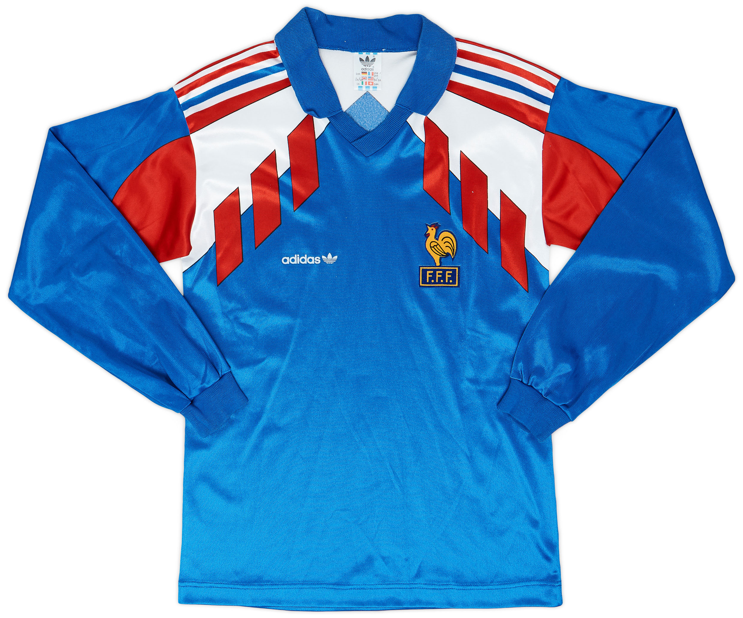 1990-92 France Home L/S Shirt - 9/10 - (Y)