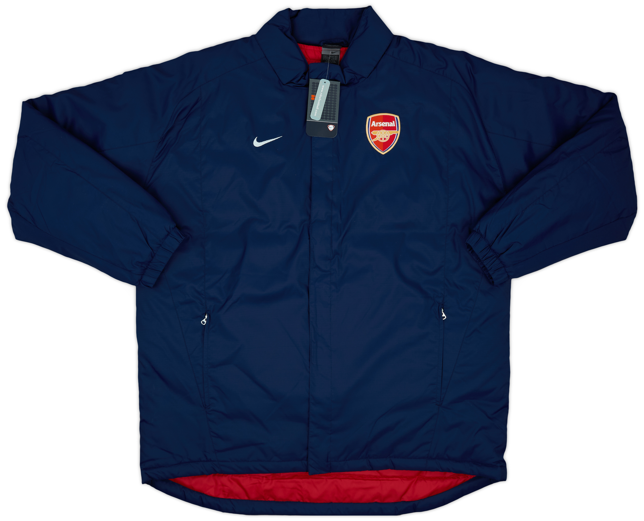 2003-04 Arsenal Player Issue Nike Padded Bench Coat (L)