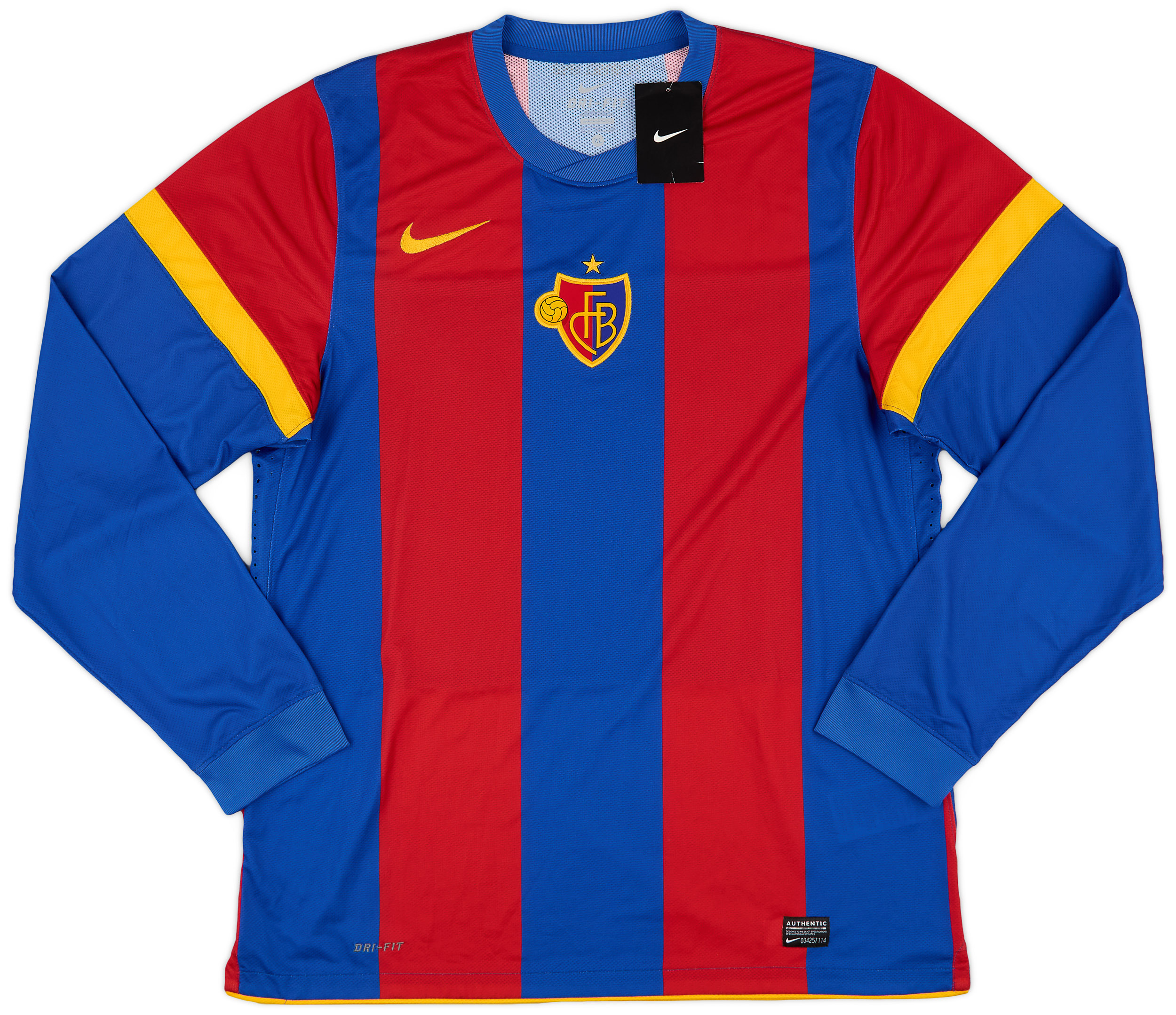 2011-12 FC Basel Authentic Home L/S Shirt (XL)
