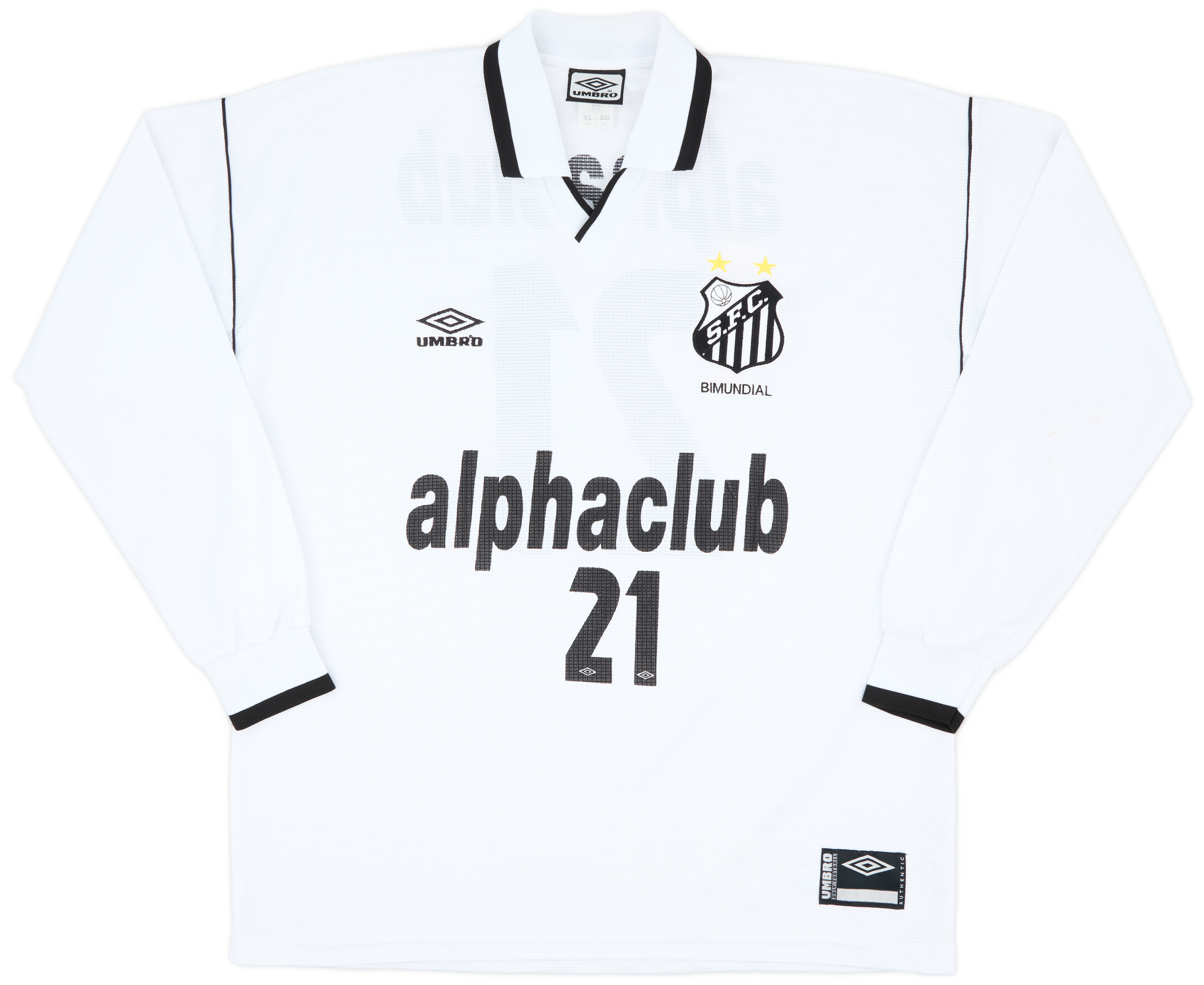 2000 Santos Home L/S Shirt #21 - 10/10 - (XL)