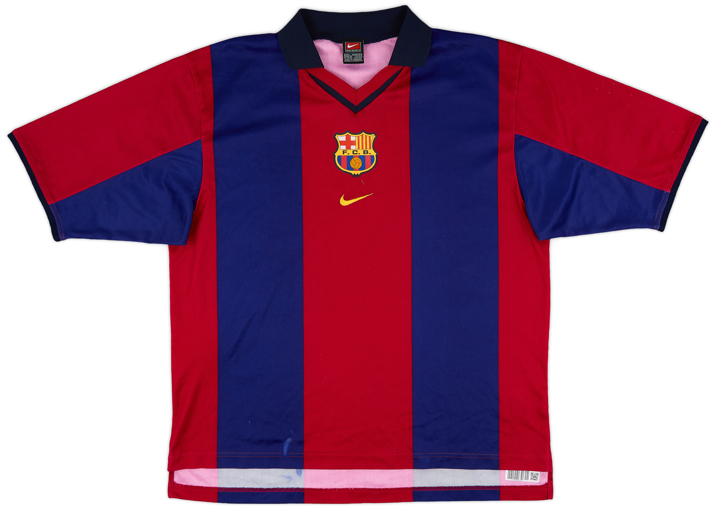2000-01 Barcelona Basic Home Shirt - 7/10 - (L)