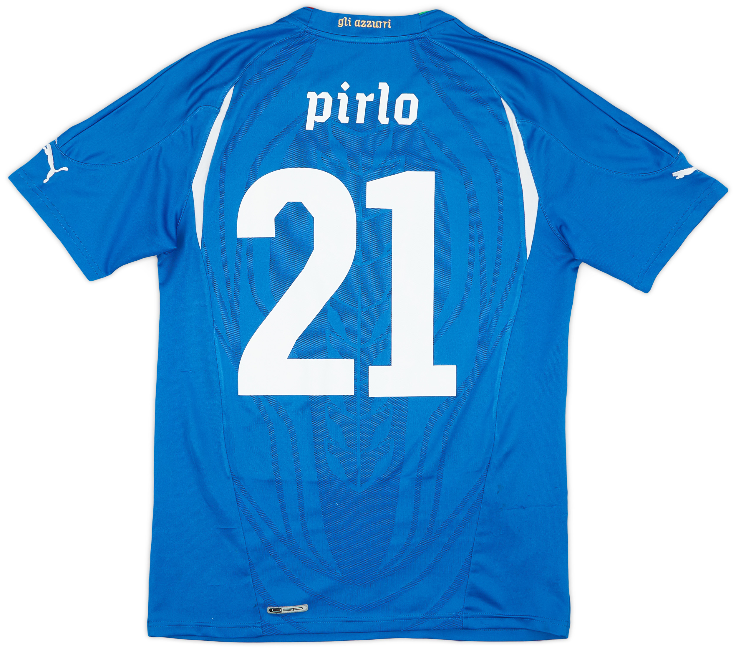 2010-12 Italy Home Shirt Pirlo #21 - 6/10 - (M)