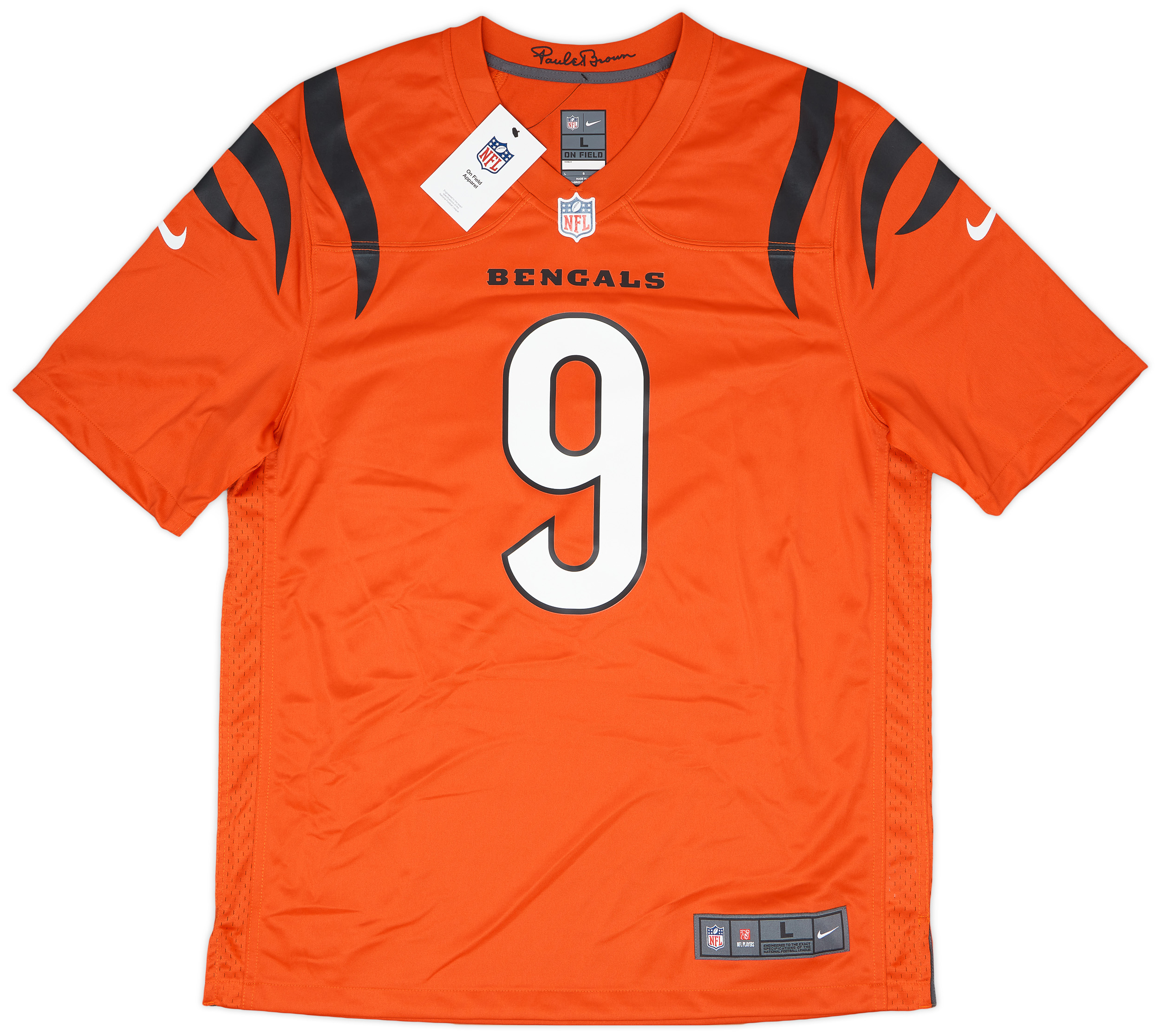 2021-24 Cincinnati Bengals Burrow #9 Nike Game Alternate Jersey (L)