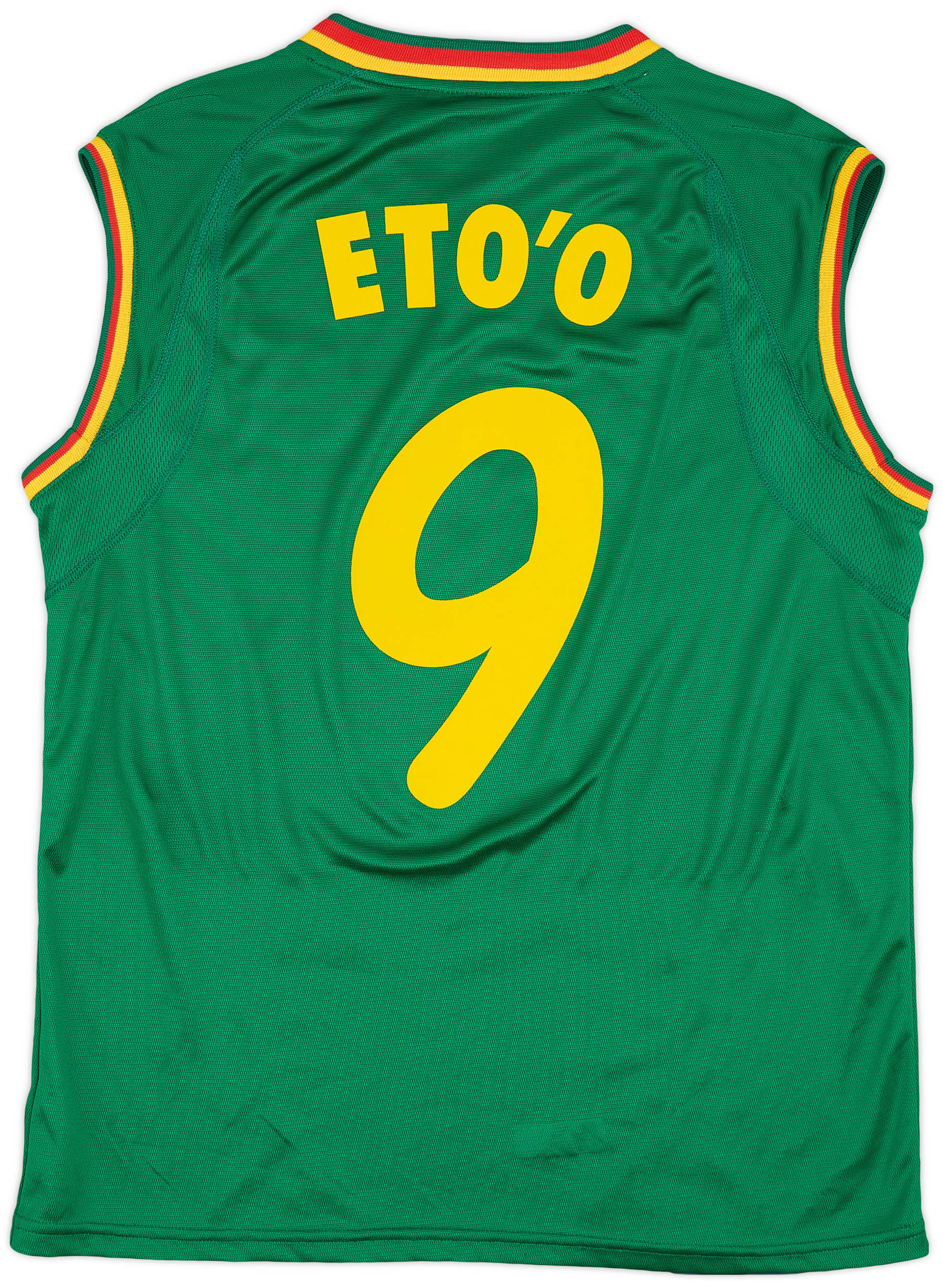 2002 Cameroon Home Vest Shirt Eto'o #9 - 9/10 - (L)