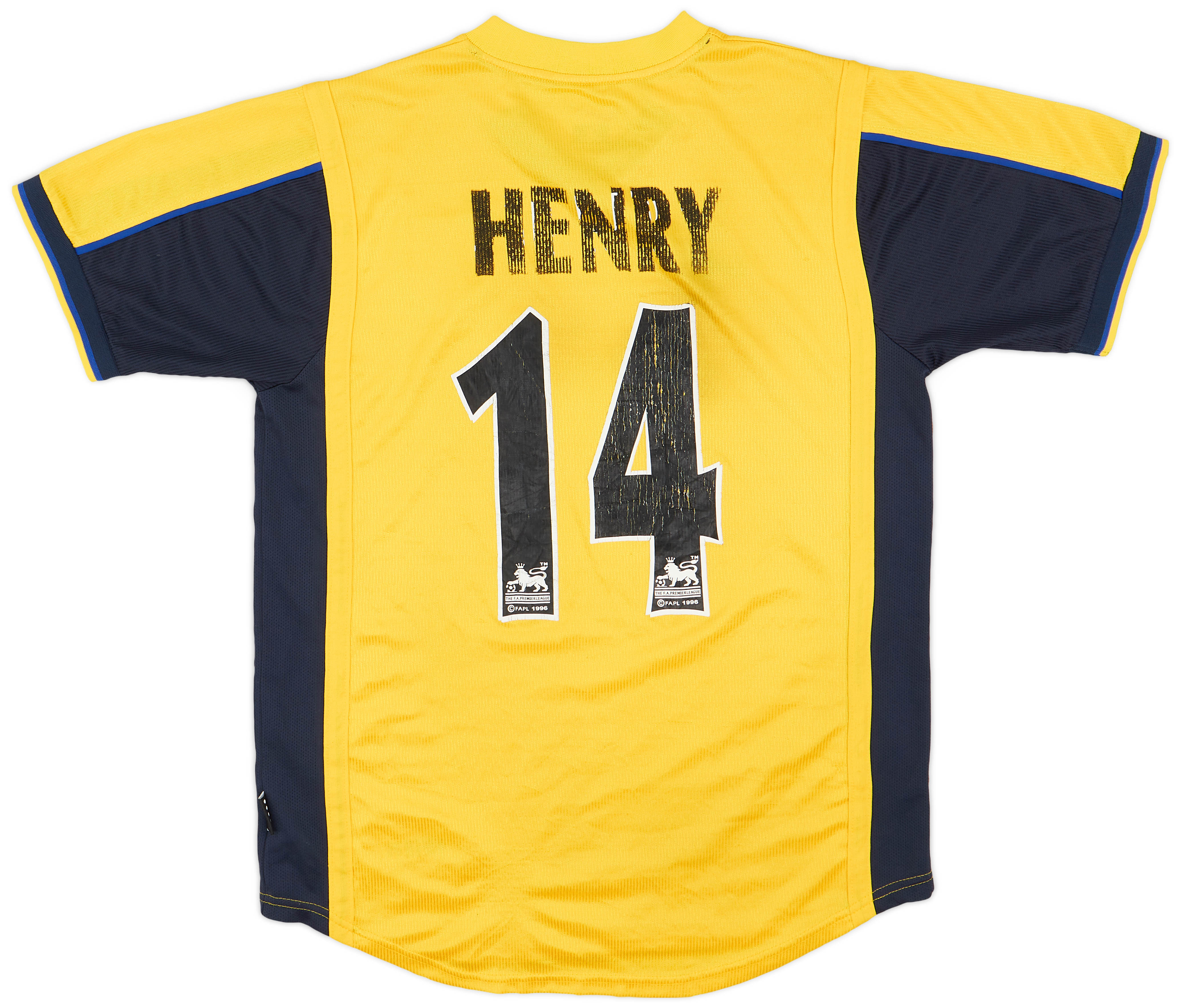 1999-01 Arsenal Away Shirt Henry #14 - 4/10 - (L)