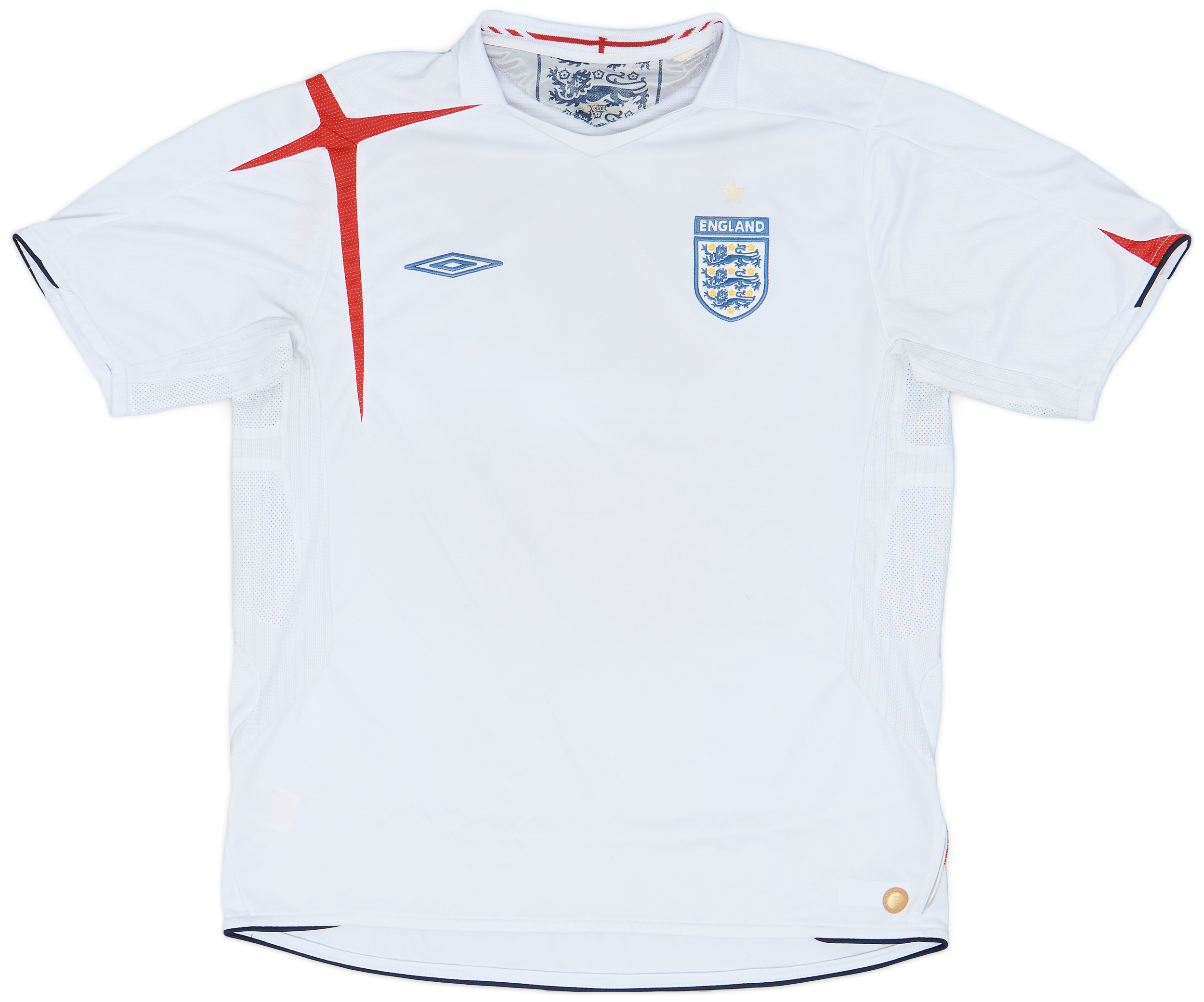 2005-07 England Home Shirt - 3/10 - (XL)