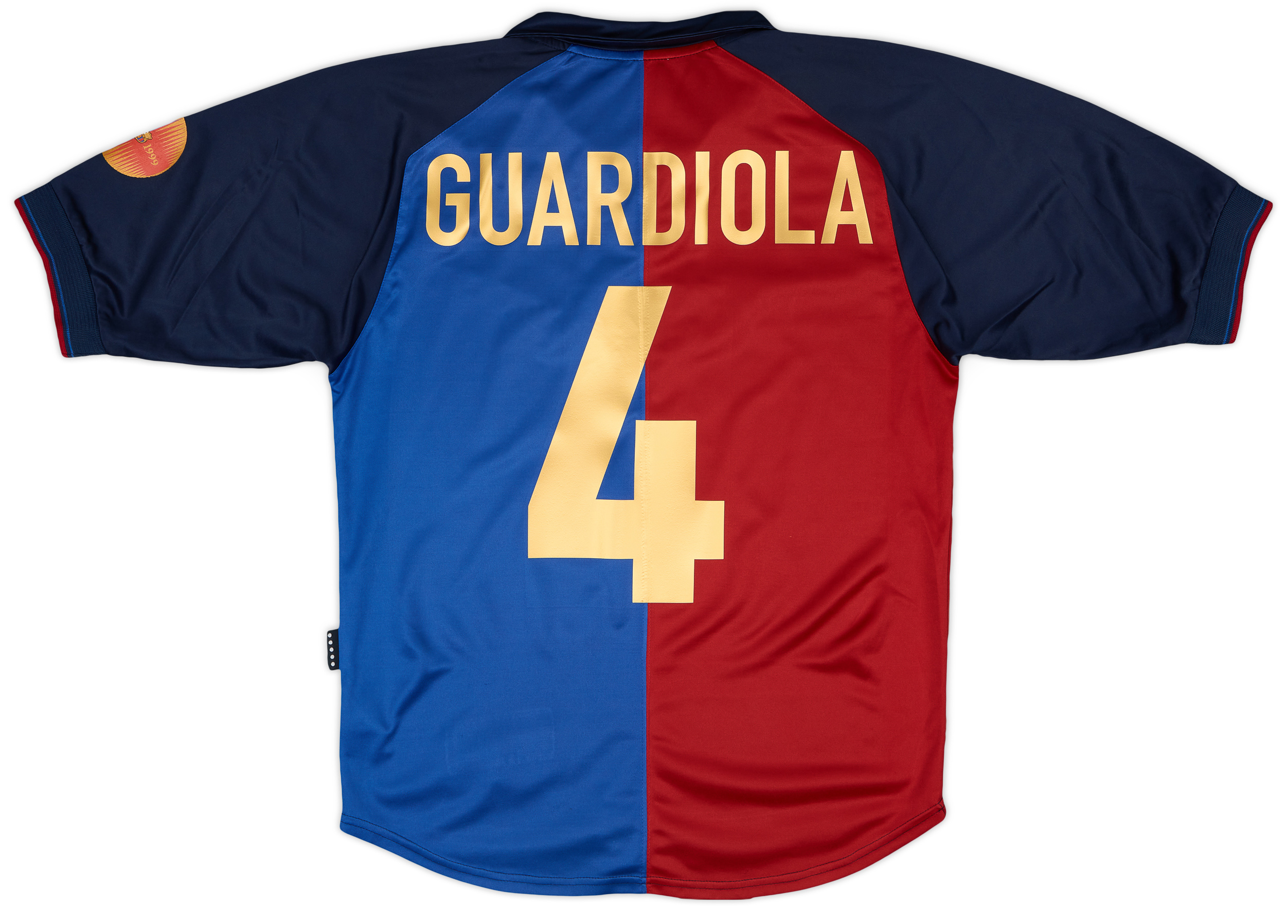 1999-00 Barcelona Centenary Home Shirt Guardiola #4 - 8/10 - (S)