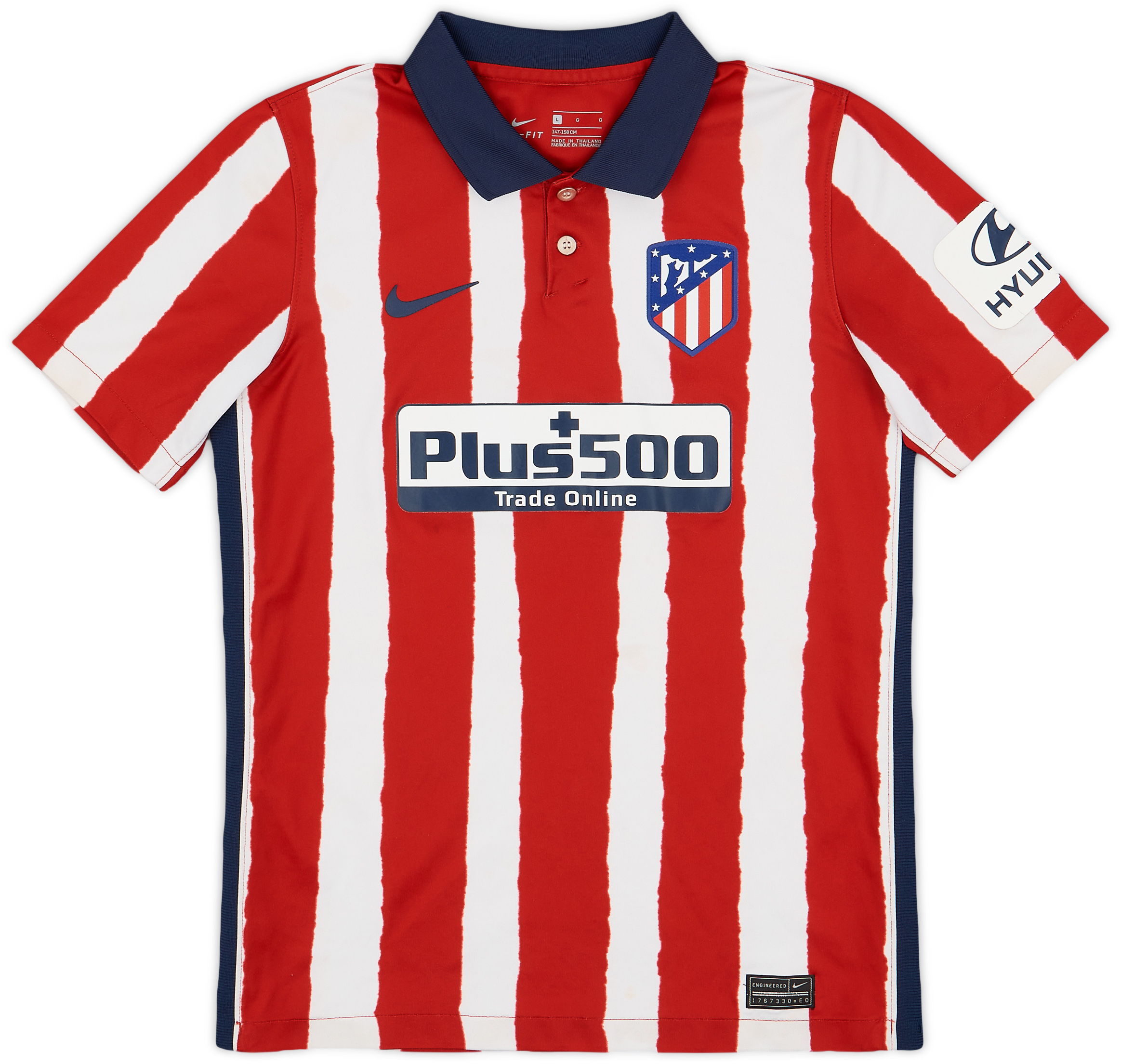 2020-21 Atletico Madrid Home Shirt - 7/10 - (L.Boys)