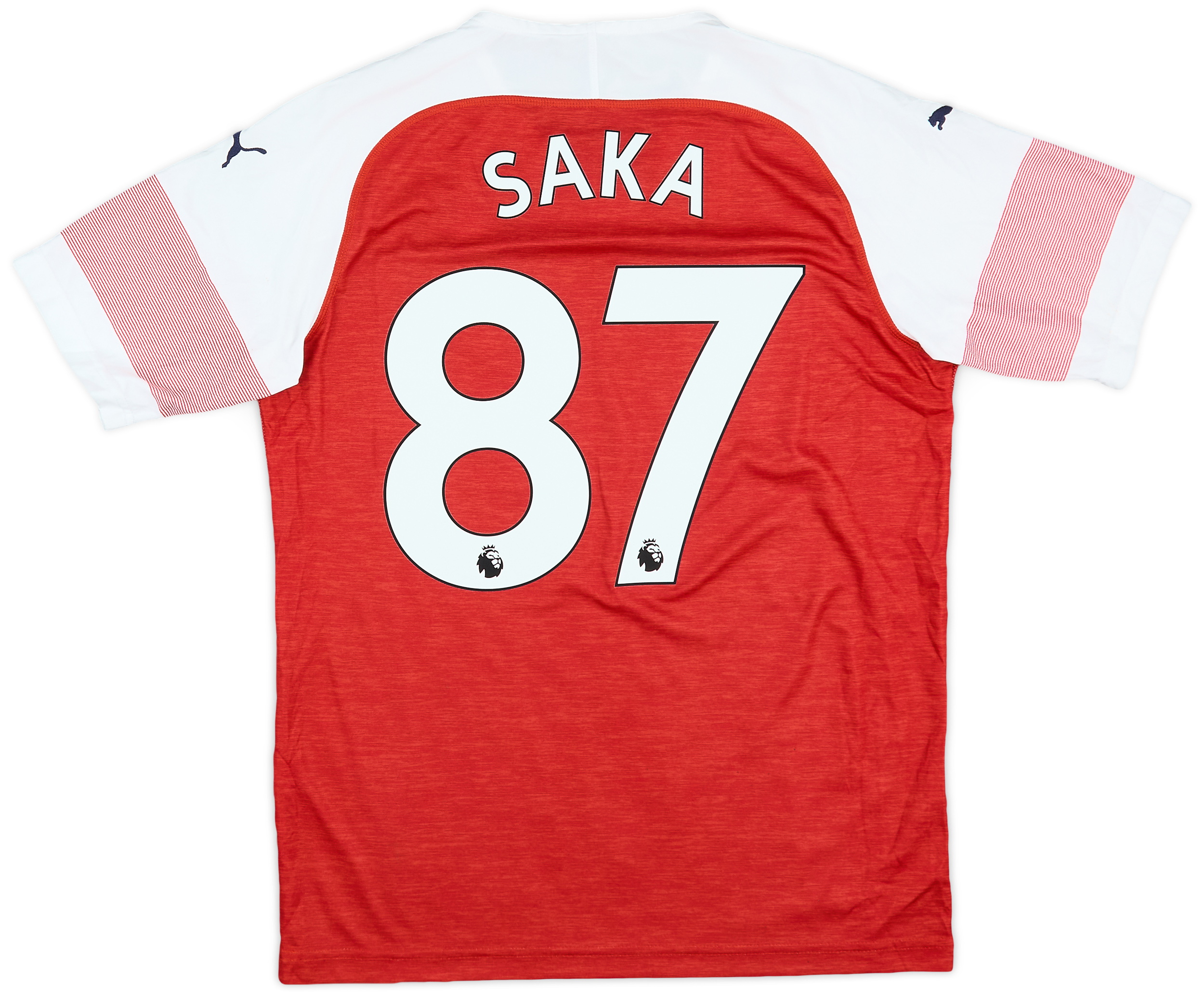2018-19 Arsenal Home Shirt Saka #87 - 7/10 - (M)