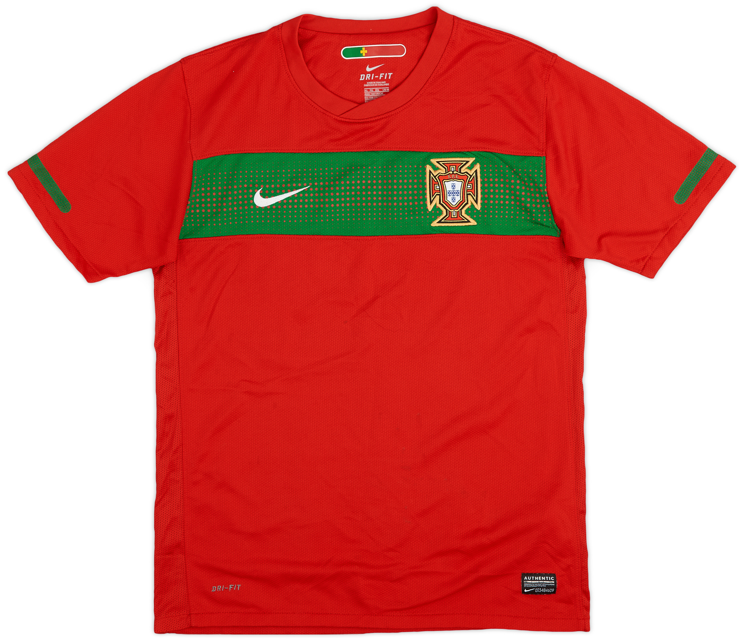 2010-11 Portugal Home Shirt - 9/10 - (XL.Boys)