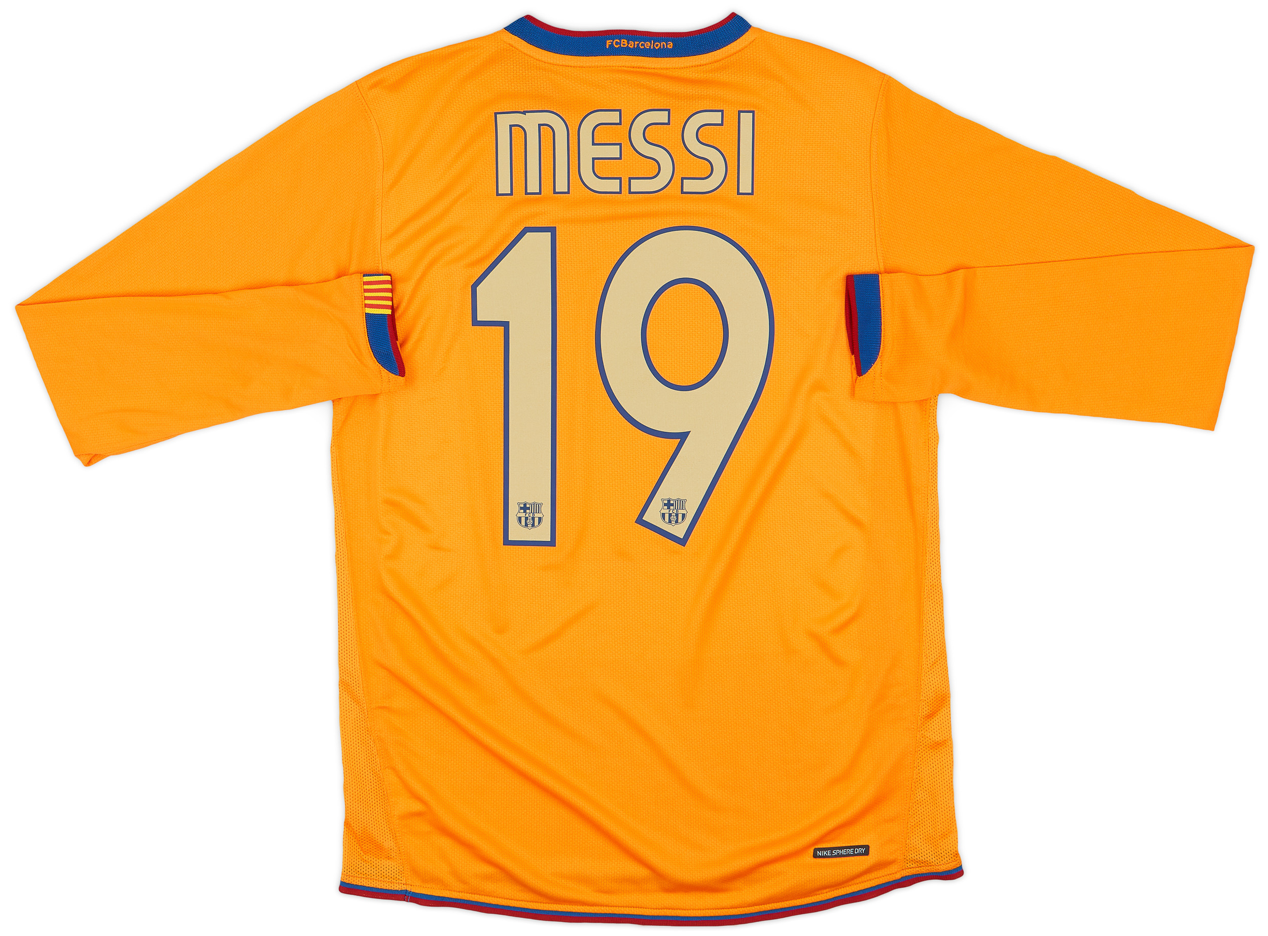 2007-08 Barcelona Third L/S Shirt Messi #19 - 9/10 - (S)