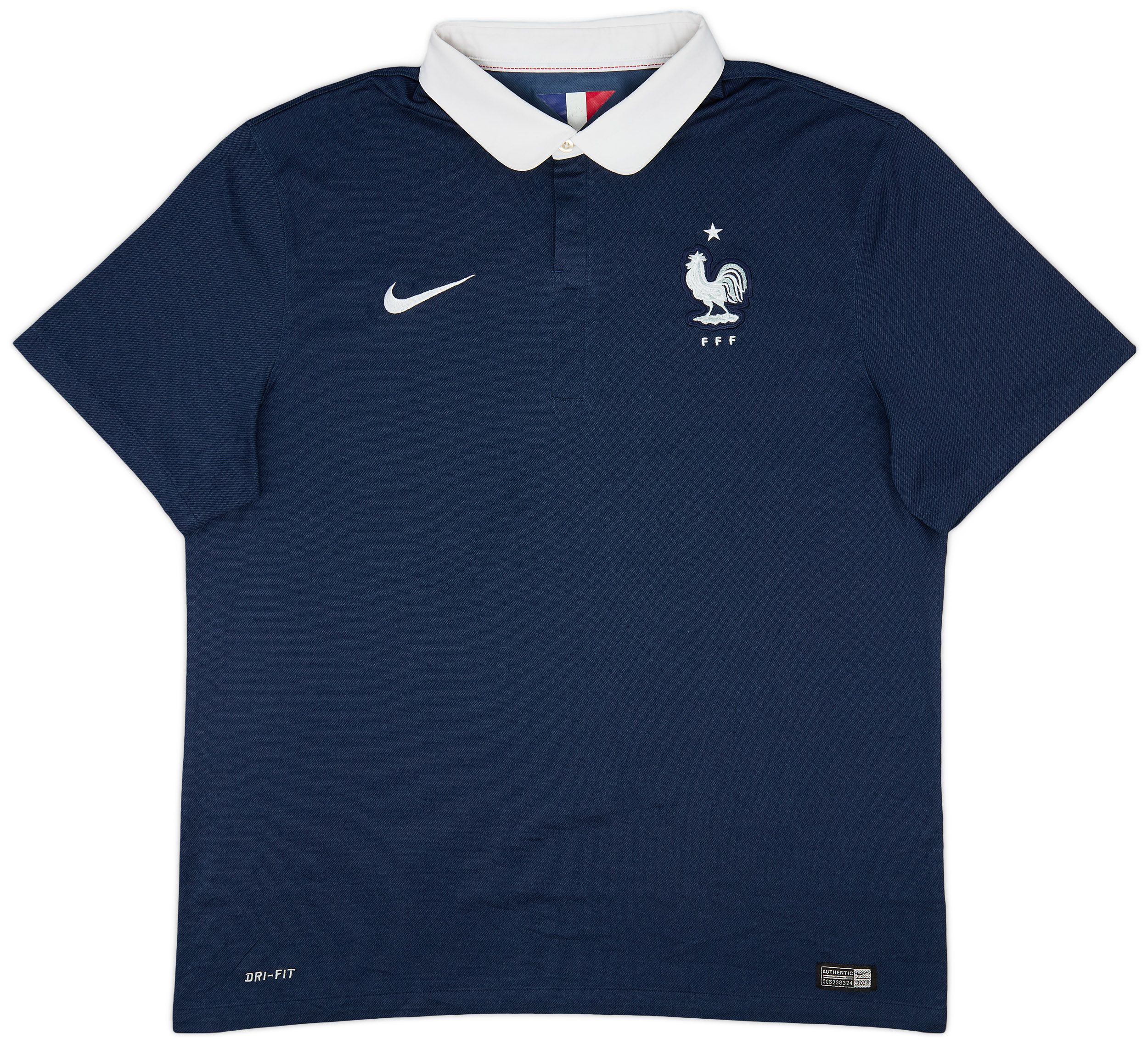 2014-15 France Home Shirt - 9/10 - (XL)