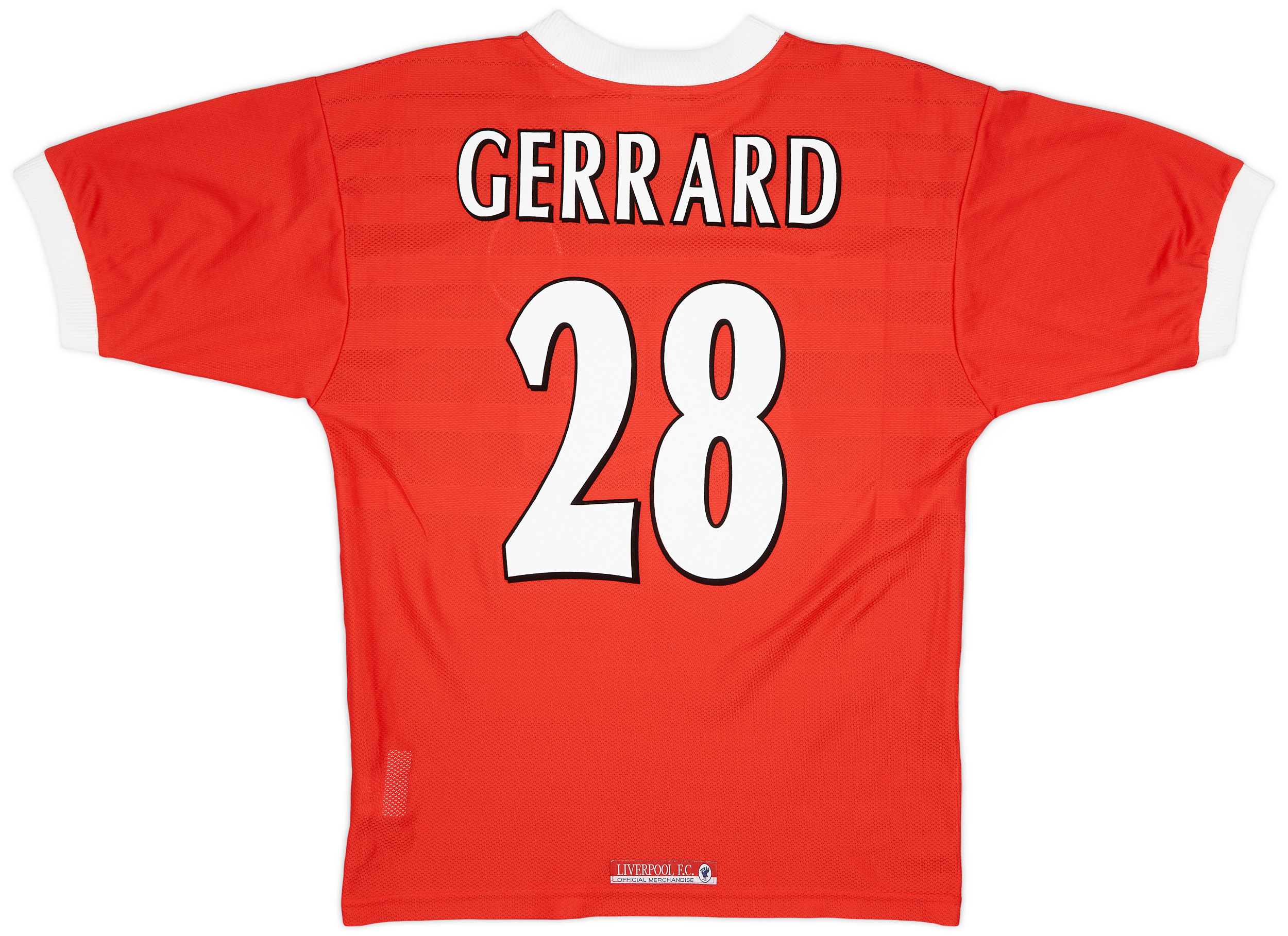 1998-00 Liverpool Home Shirt Gerrard #28 - 8/10 - (M)