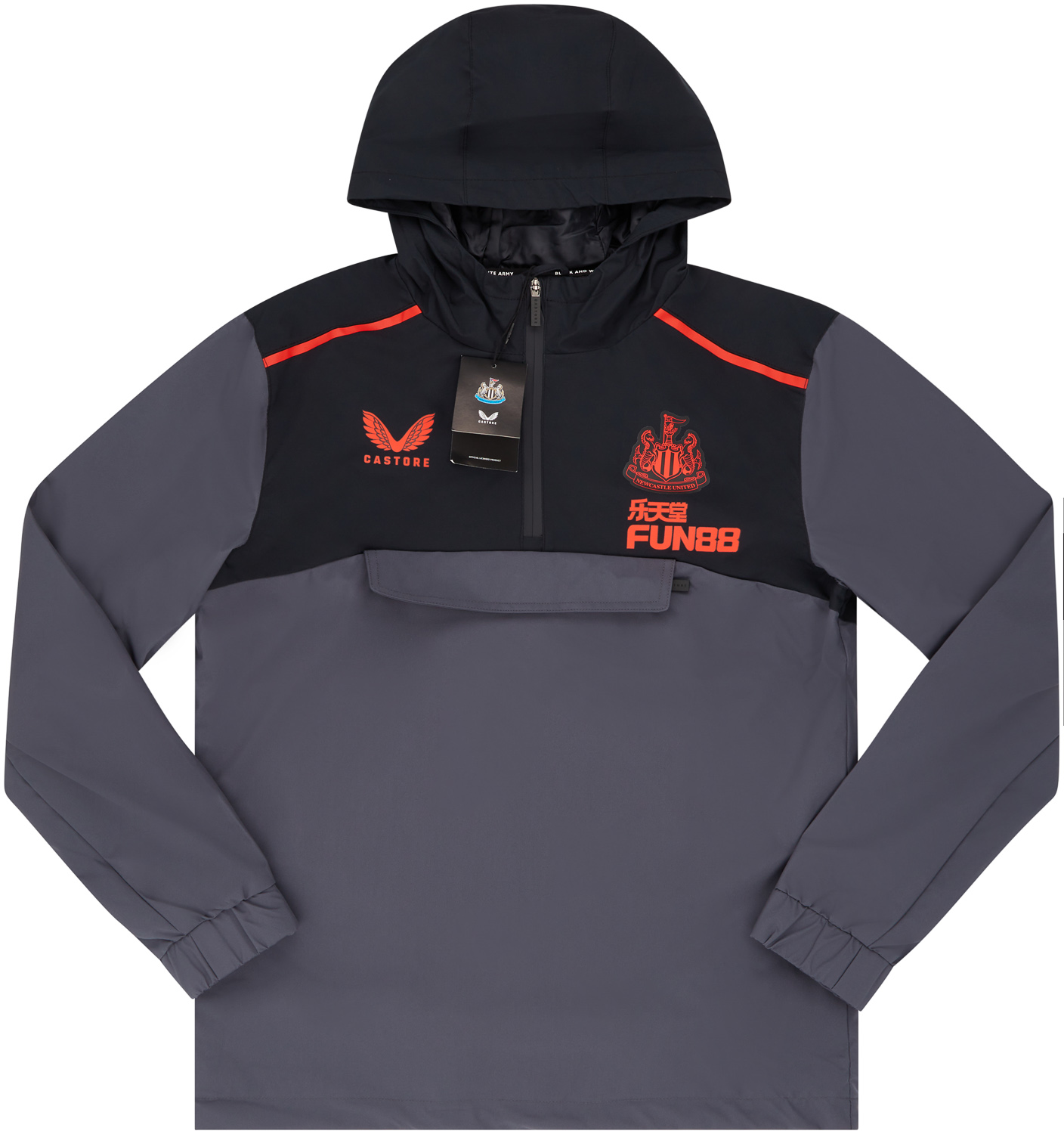 2021-22 Newcastle Castore 1/4 Zip Anorak Jacket - NEW