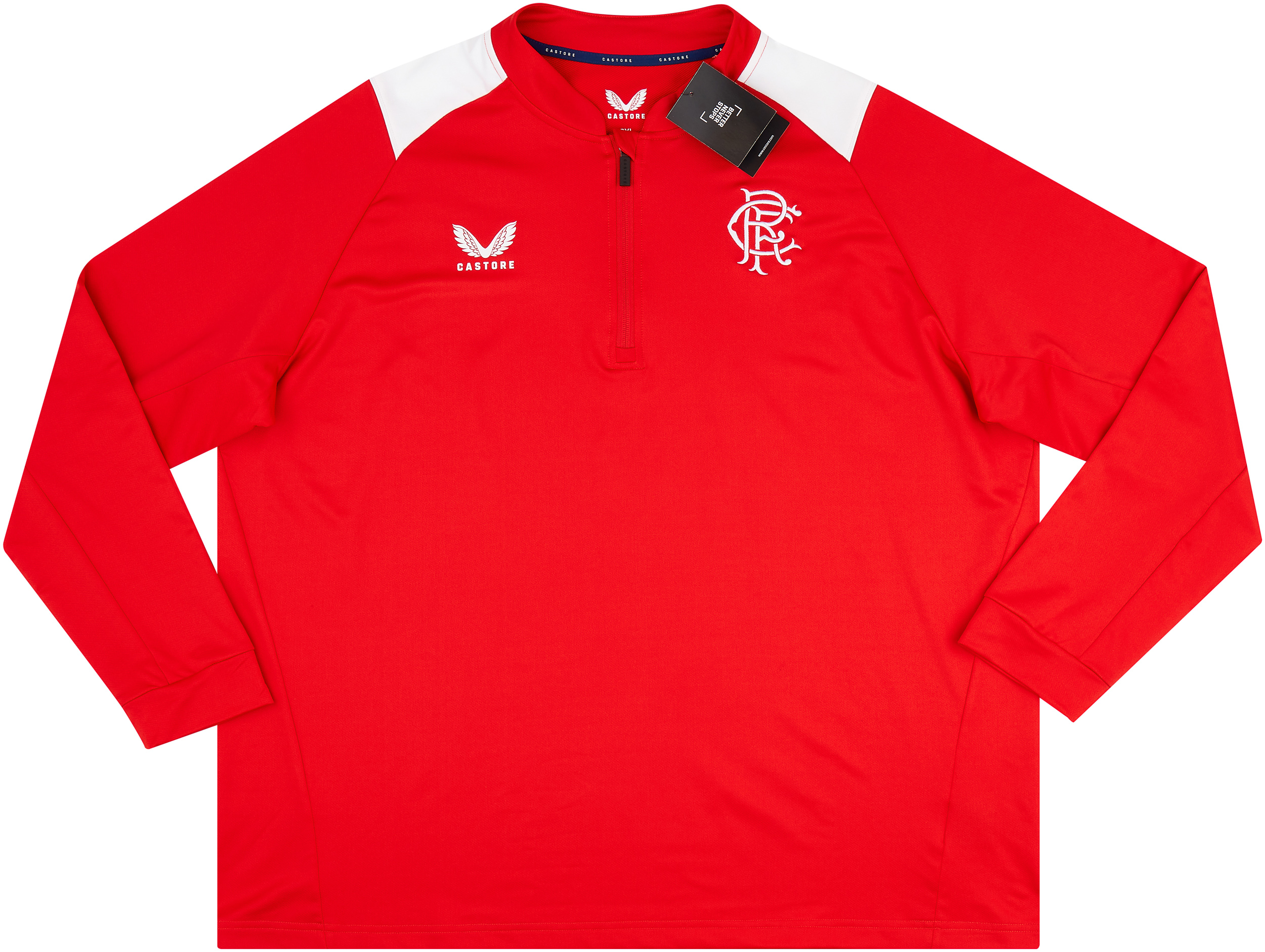2022-23 Rangers Castore 1/4 Zip Pre-Match Training Top - NEW - (3XL)