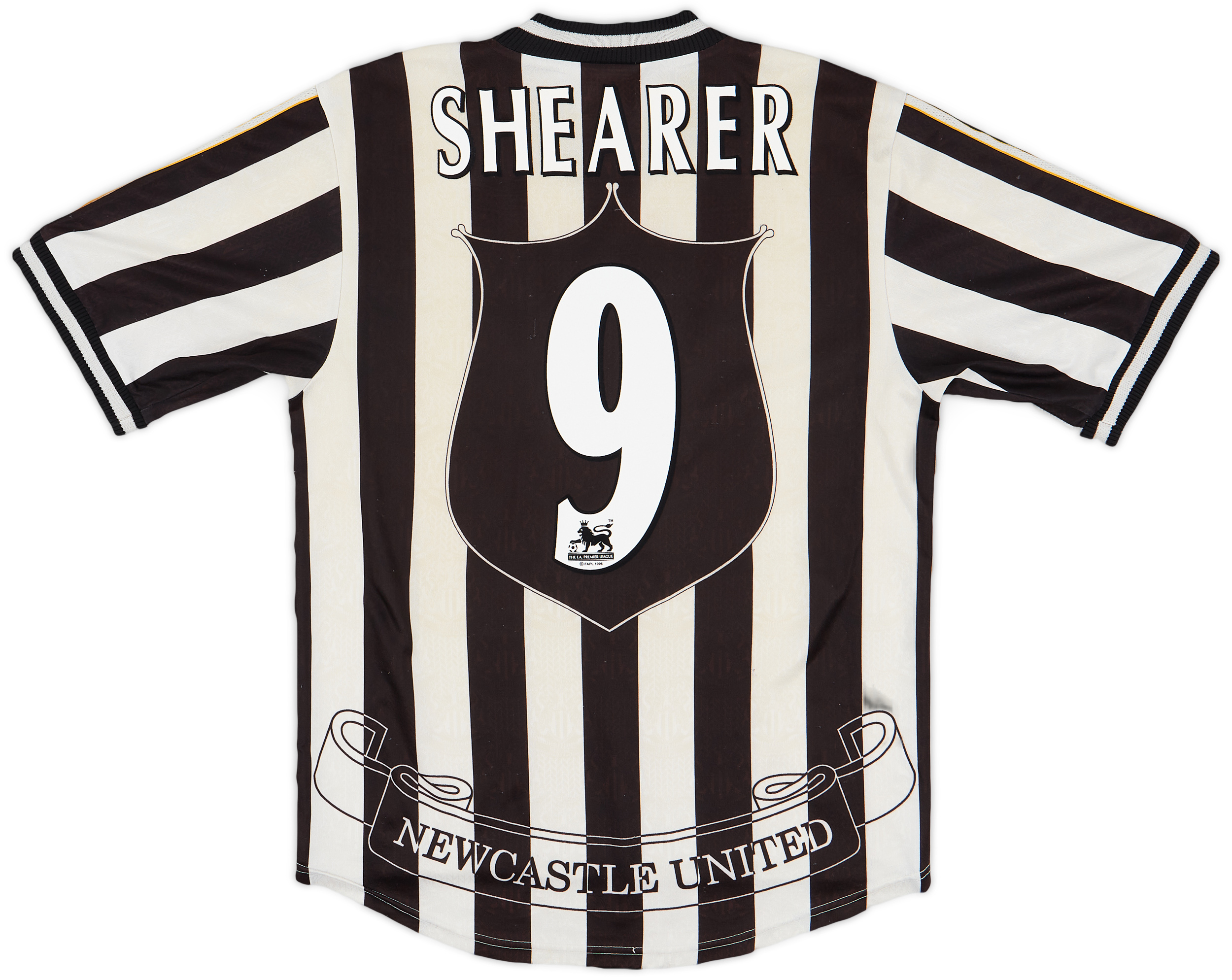 1997-99 Newcastle Home Shirt Shearer #9 - 6/10 - (M)