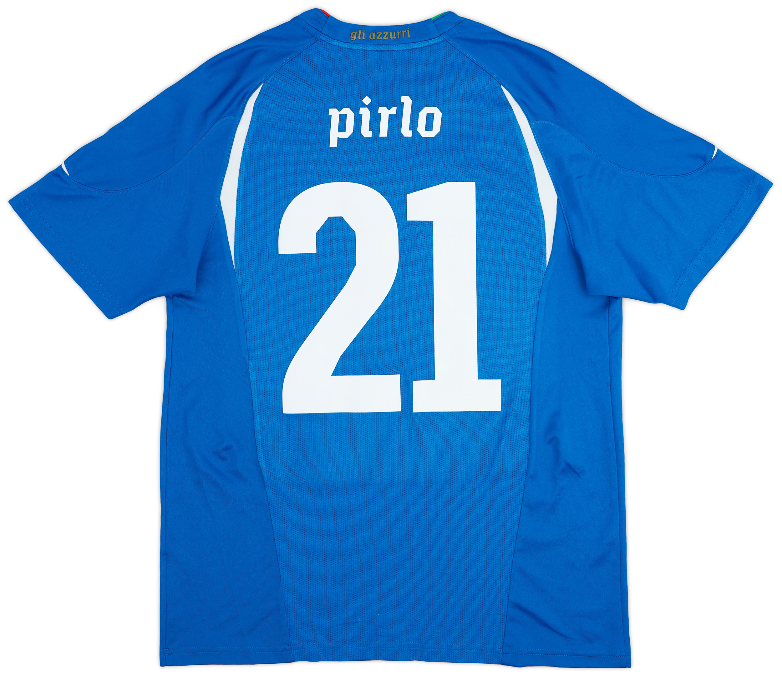 2010-12 Italy Home Shirt Pirlo #21 - 5/10 - (L)