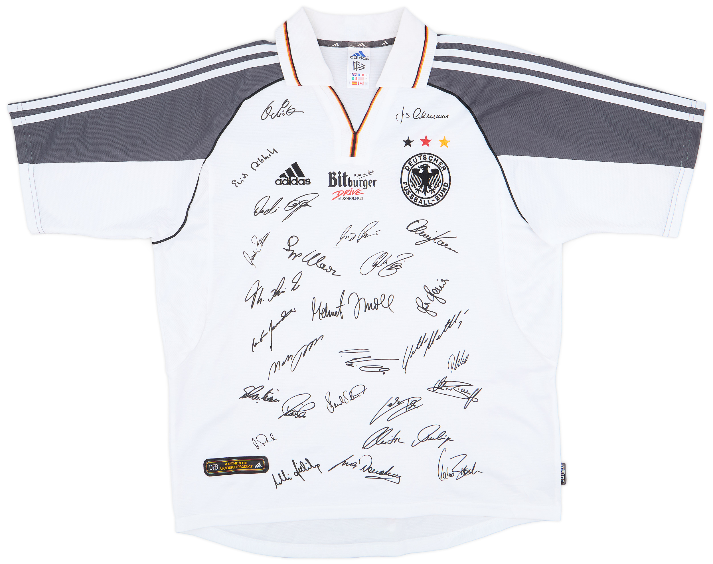 2000-02 Germany 'Squad Signed' Home Shirt - 5/10 - (L)
