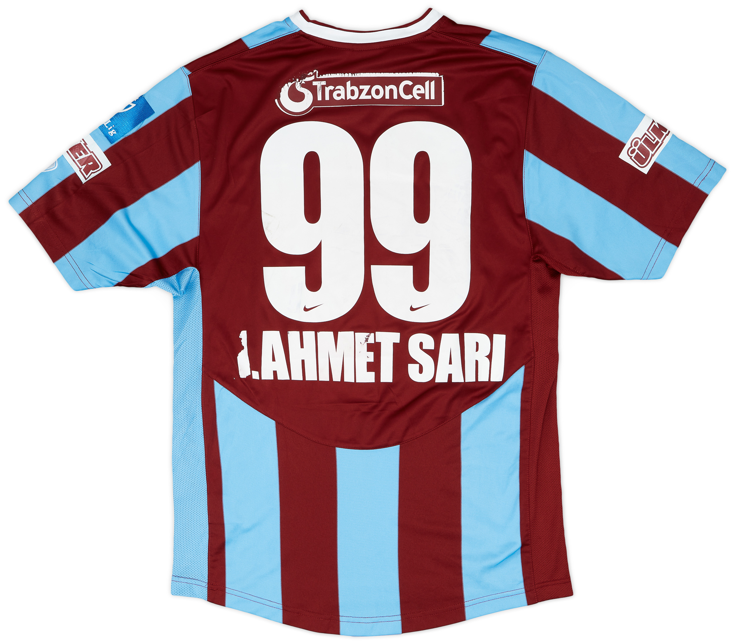 2009-10 Trabzonspor Home Shirt H. Ahmet Sari #99 - 6/10 - (M)