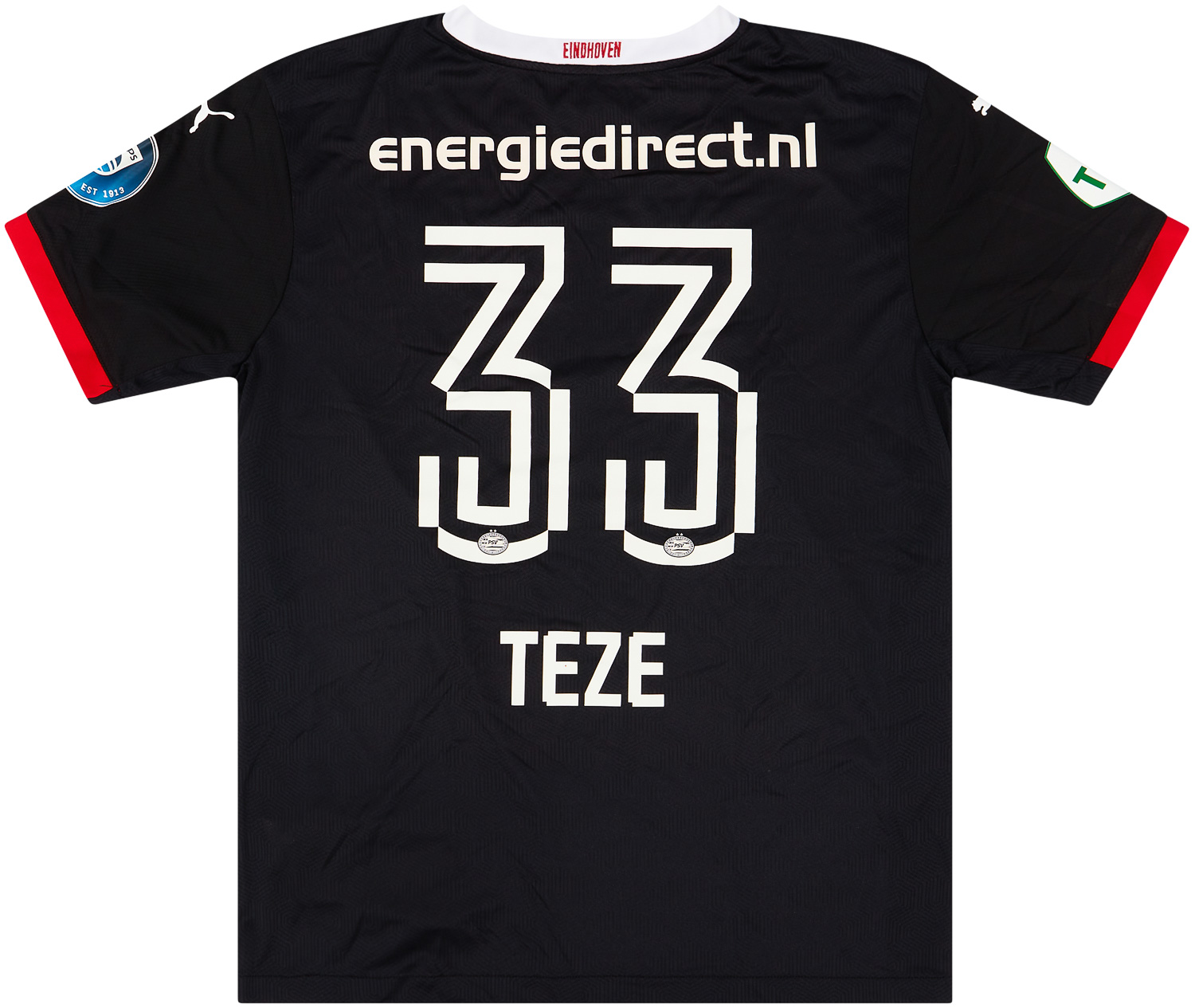 2020-21 PSV Match Issue Away Shirt Teze #33 (v Ajax)