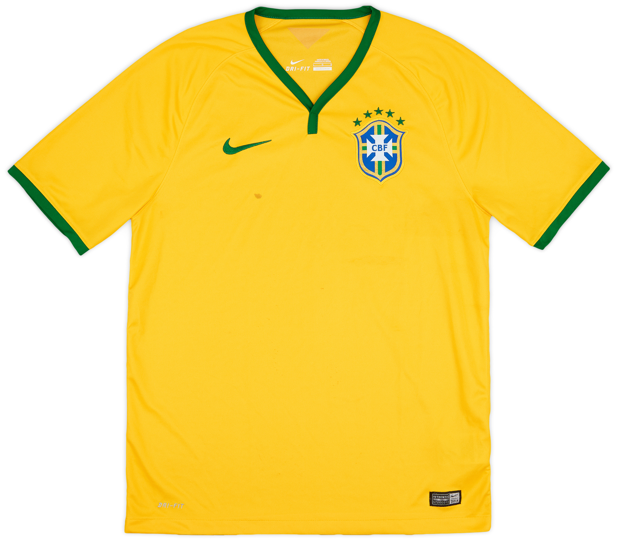 2014-15 Brazil Home Shirt - 5/10 - (L)