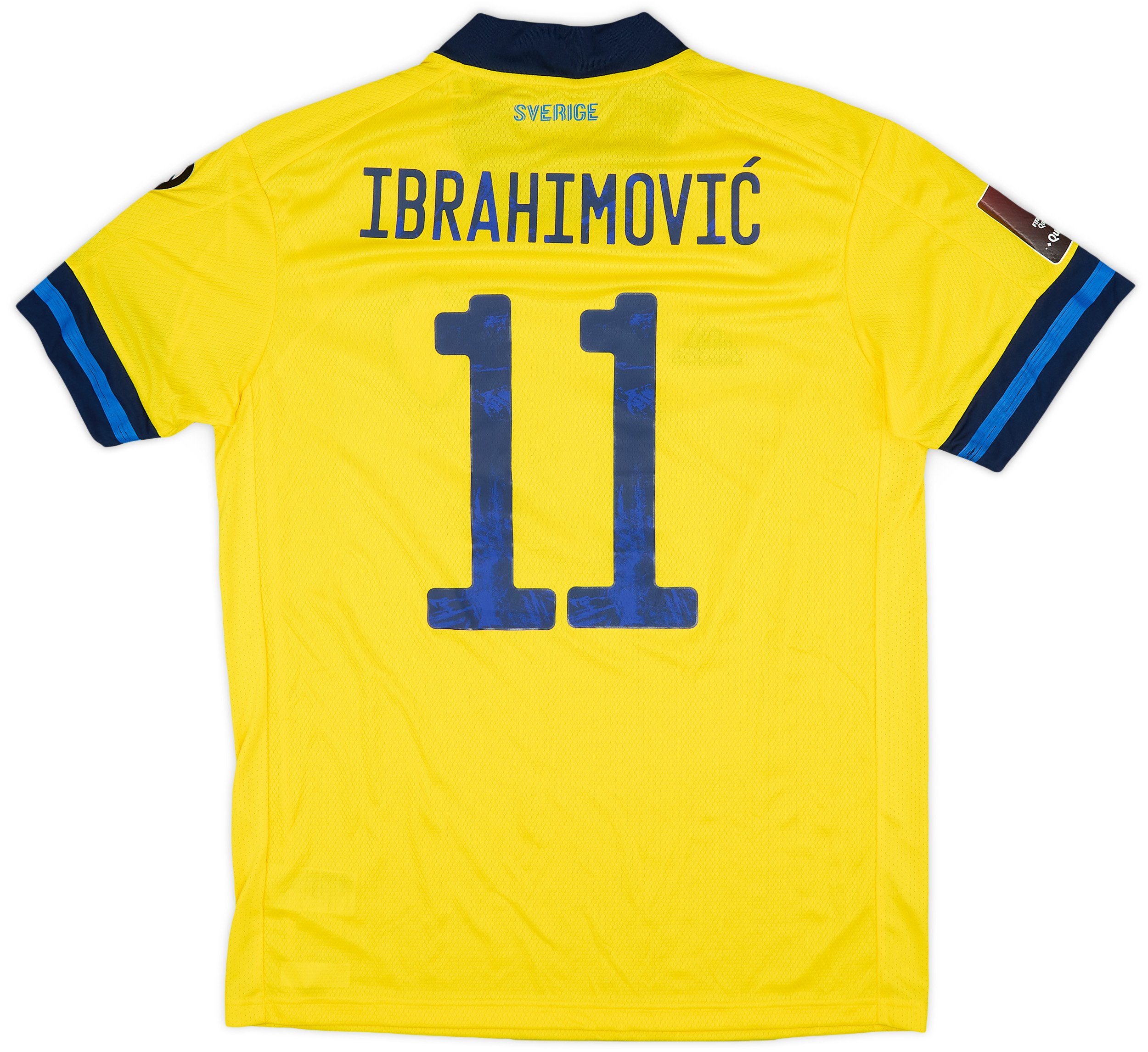 2021 Sweden Player Issue Home Shirt Ibrahimovic #11 - 8/10 - (L)