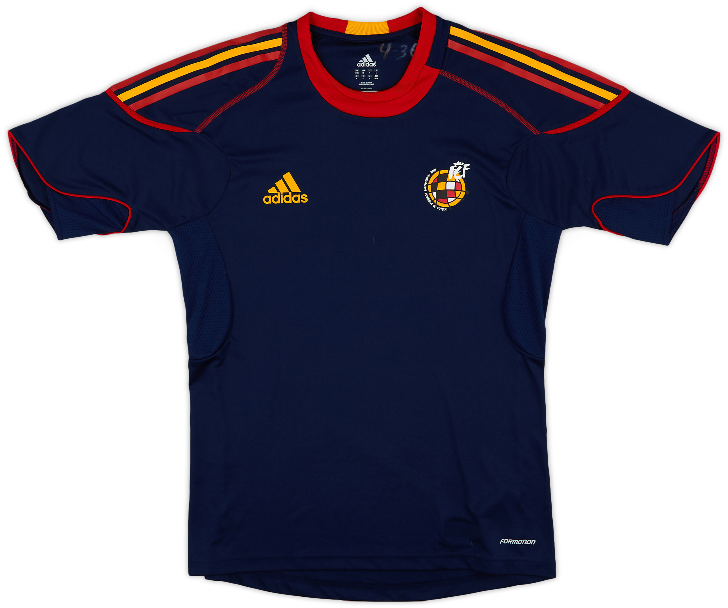 2009-10 Spain adidas Formotion Training Shirt - 8/10 - (L)