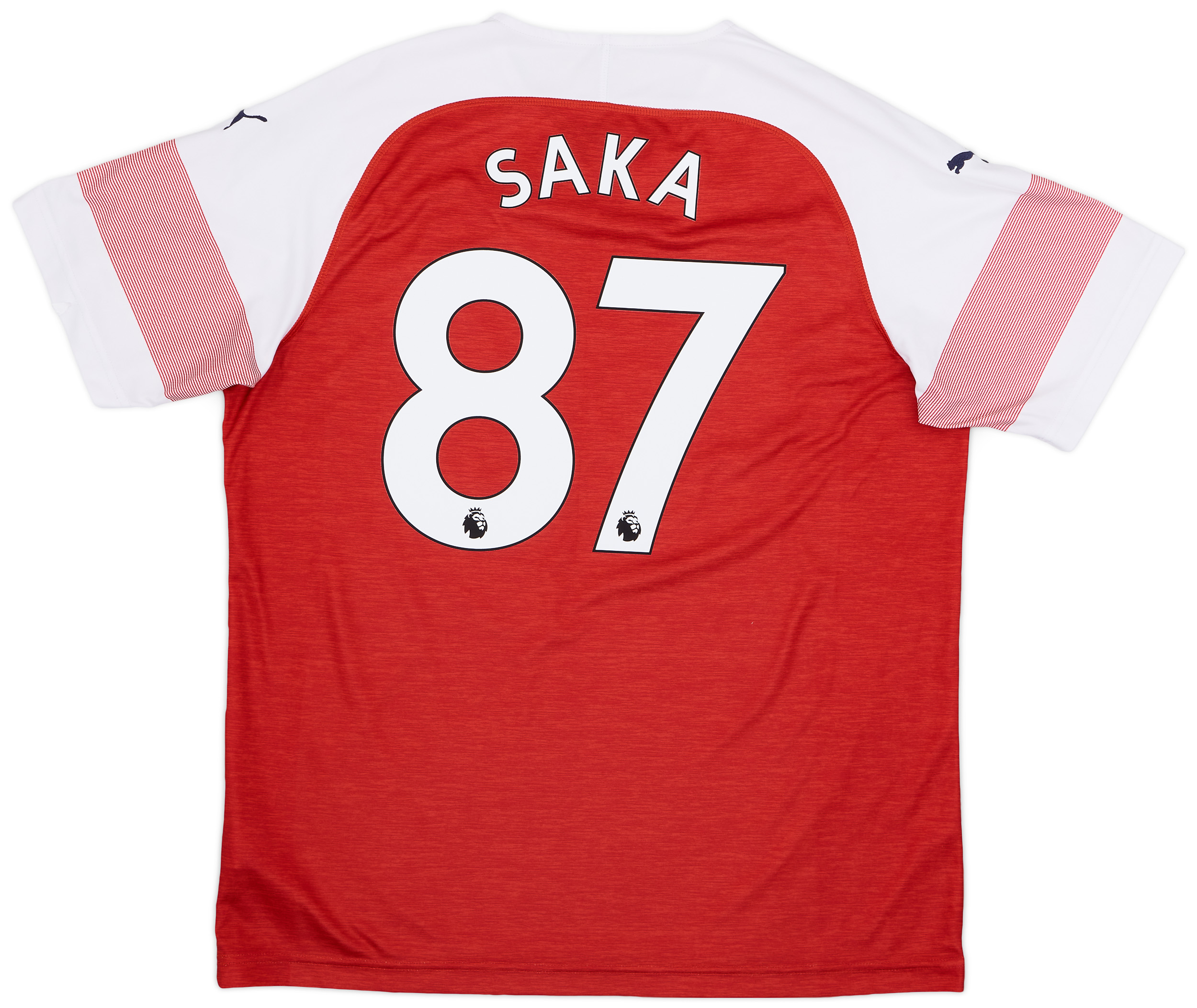 2018-19 Arsenal Home Shirt Saka #87 - 7/10 - (XL)