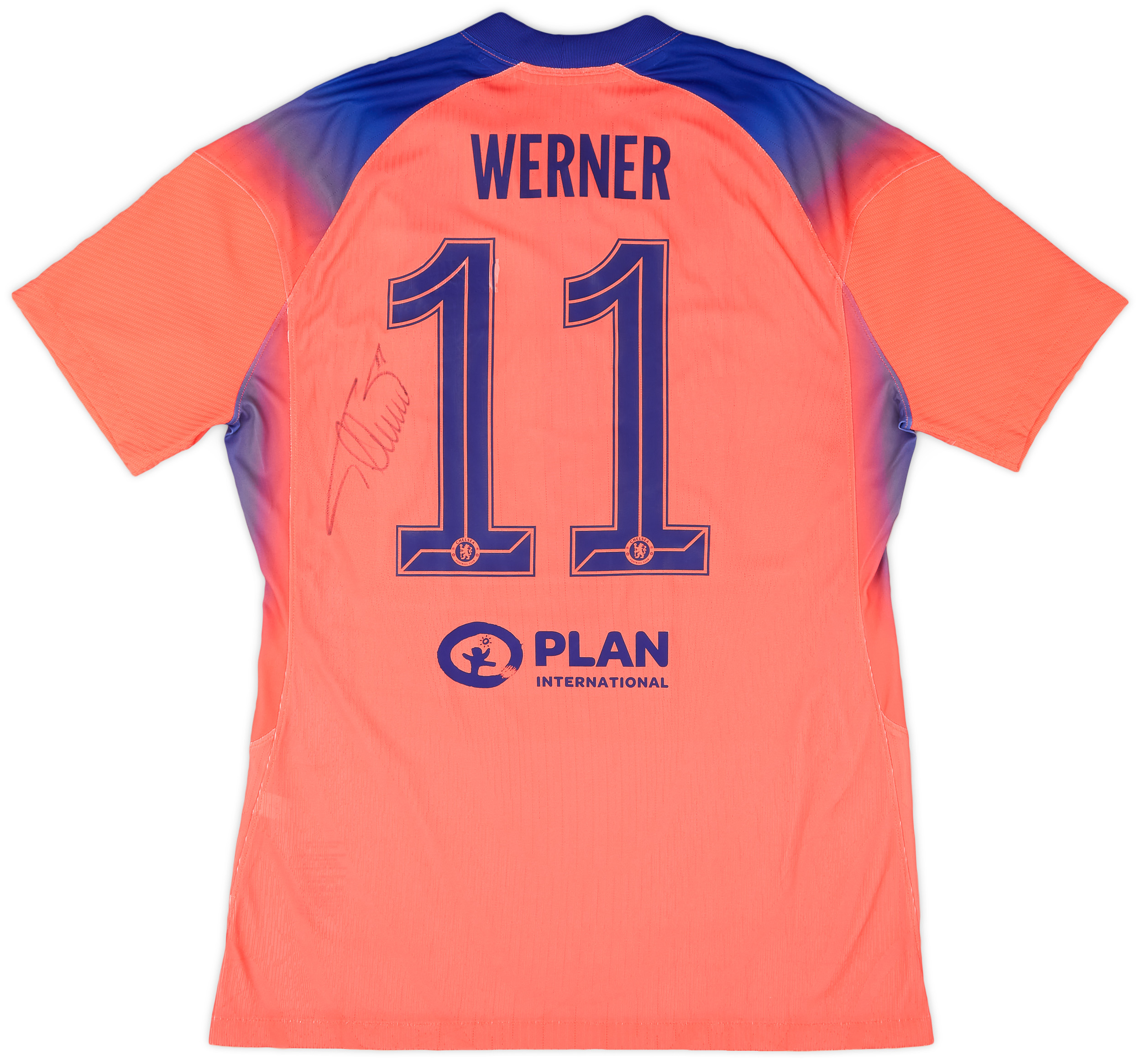 2020-21 Chelsea Player Issue Signed Third Shirt Werner #11 (L)