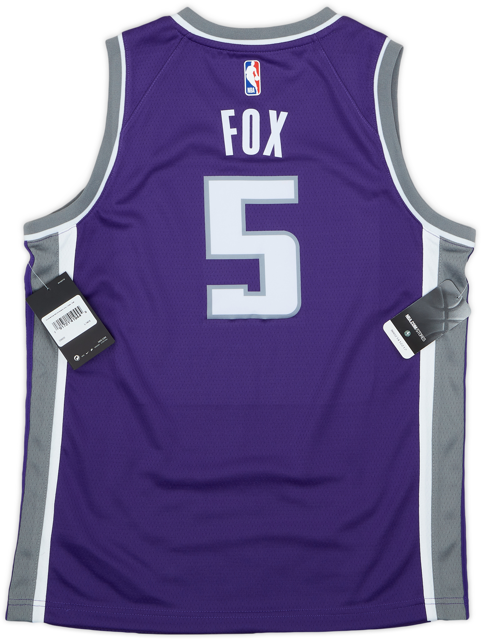 2017-23 Sacramento Kings Fox #5 Nike Swingman Away Jersey (L.Boys)