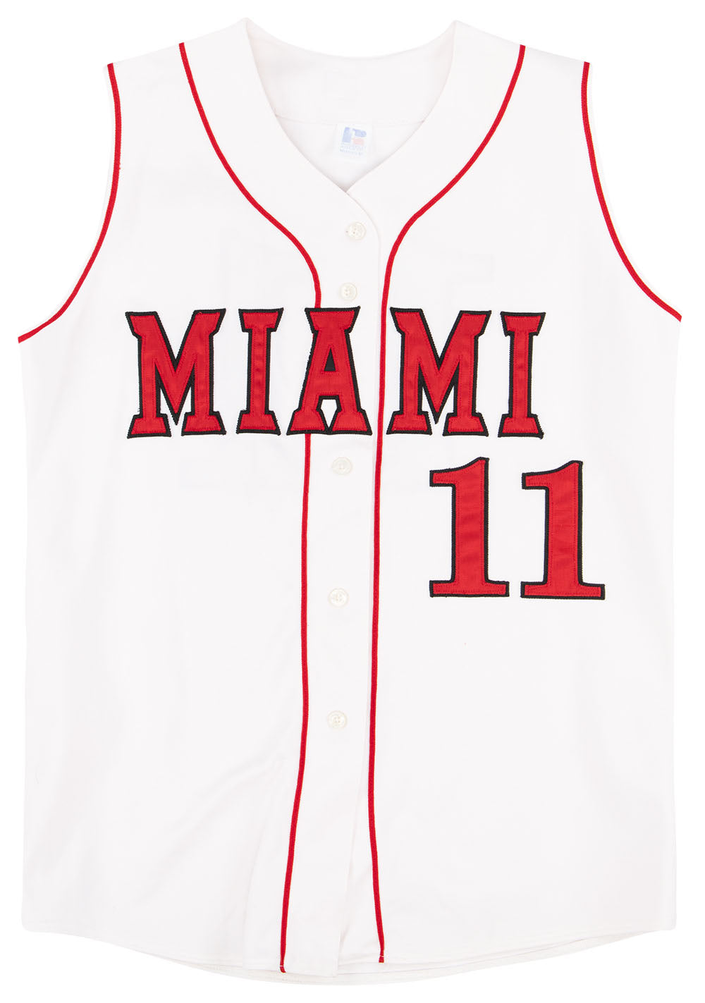 1990s Miami Redhawks #11 Russell Athletic Sleeveless Baseball Jersey ...
