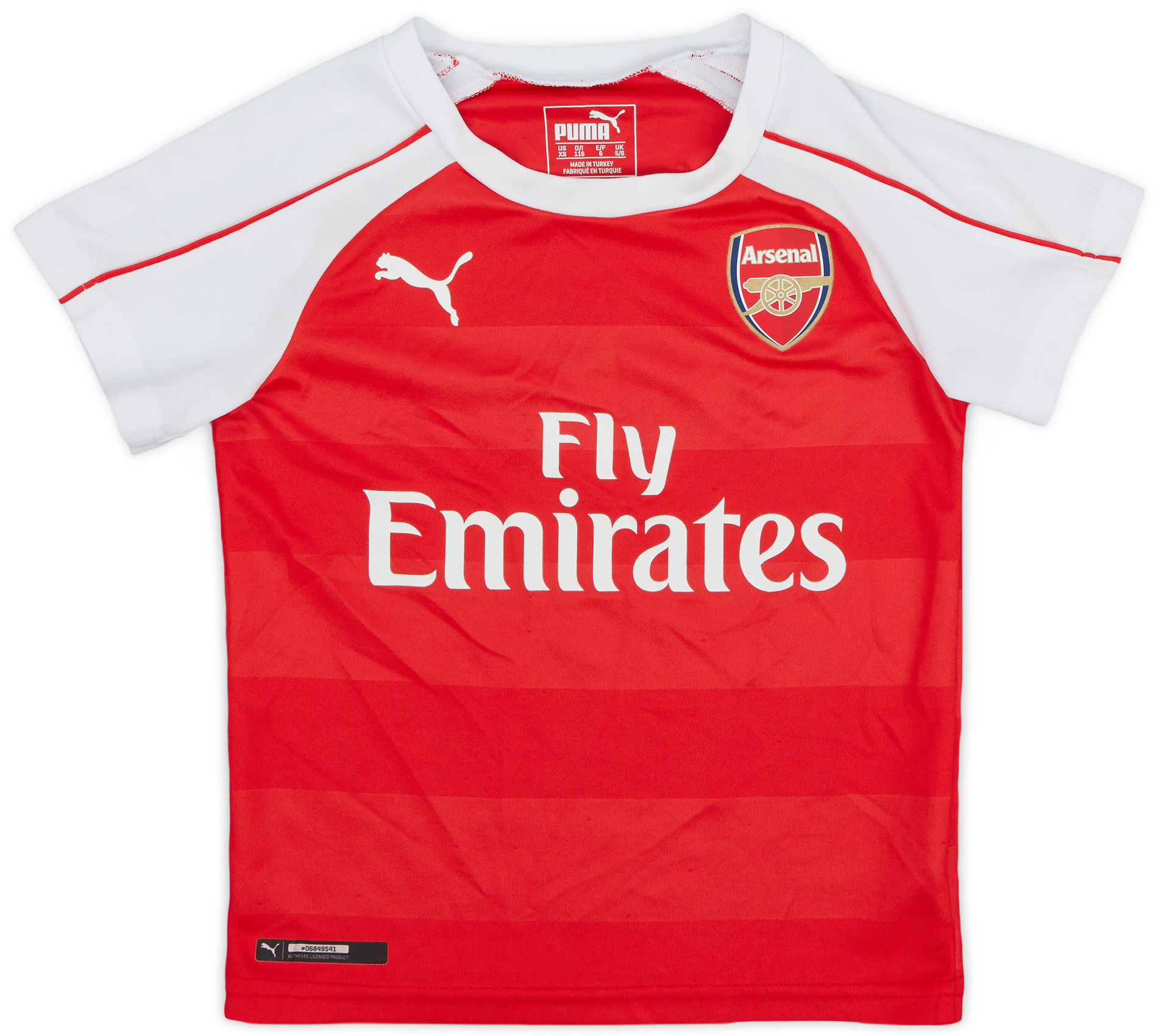 2015-16 Arsenal Home Shirt - 8/10 - (5-6Years)