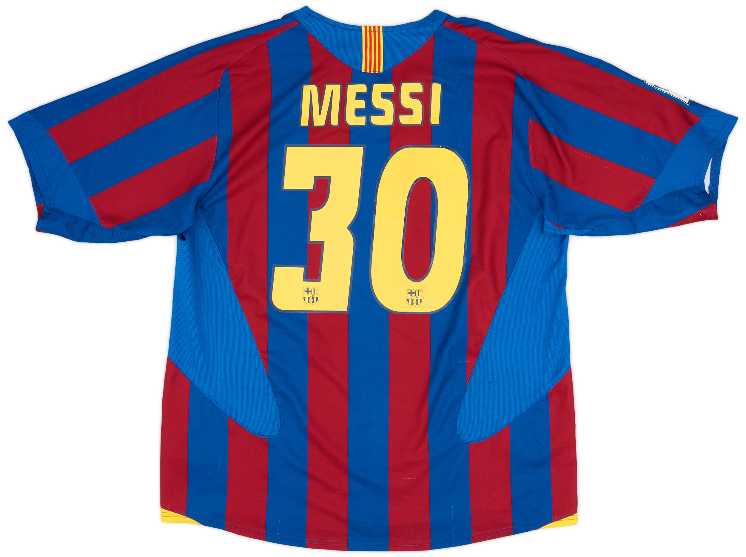 2005-06 Barcelona Home Shirt Messi #30 - 7/10 - (L)