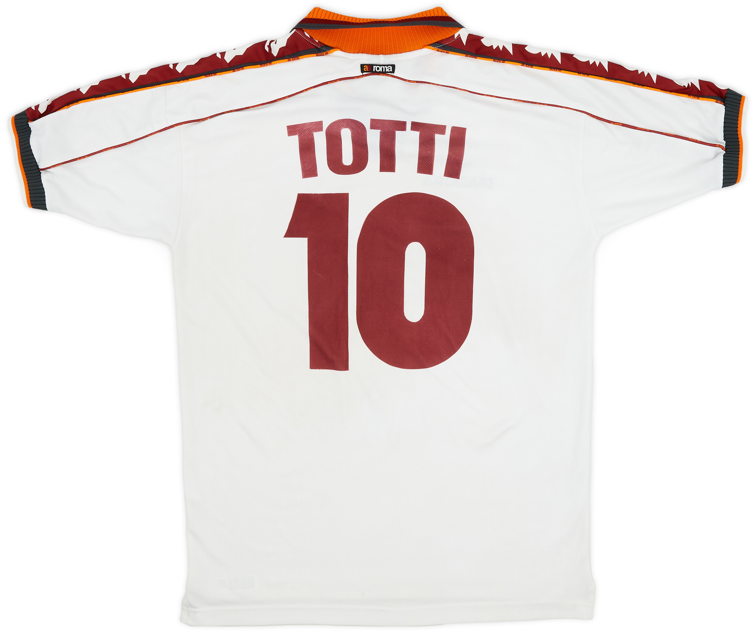 1998-99 Roma Away Shirt Totti #10 - 7/10 - (M)