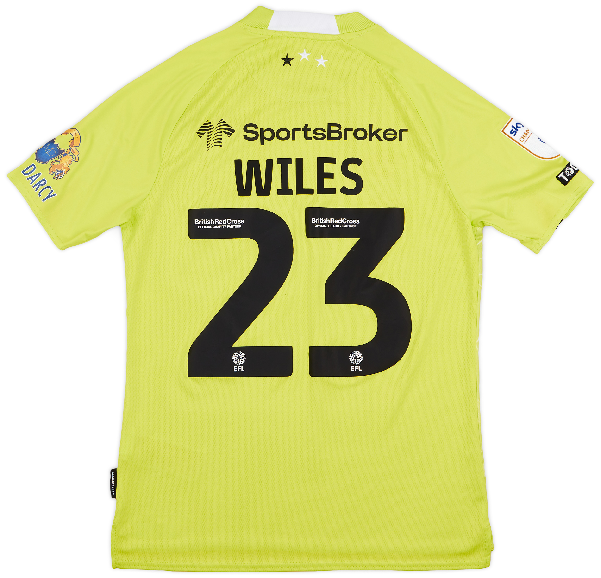 2023-24 Huddersfield Match Issue Away Shirt Wiles #23