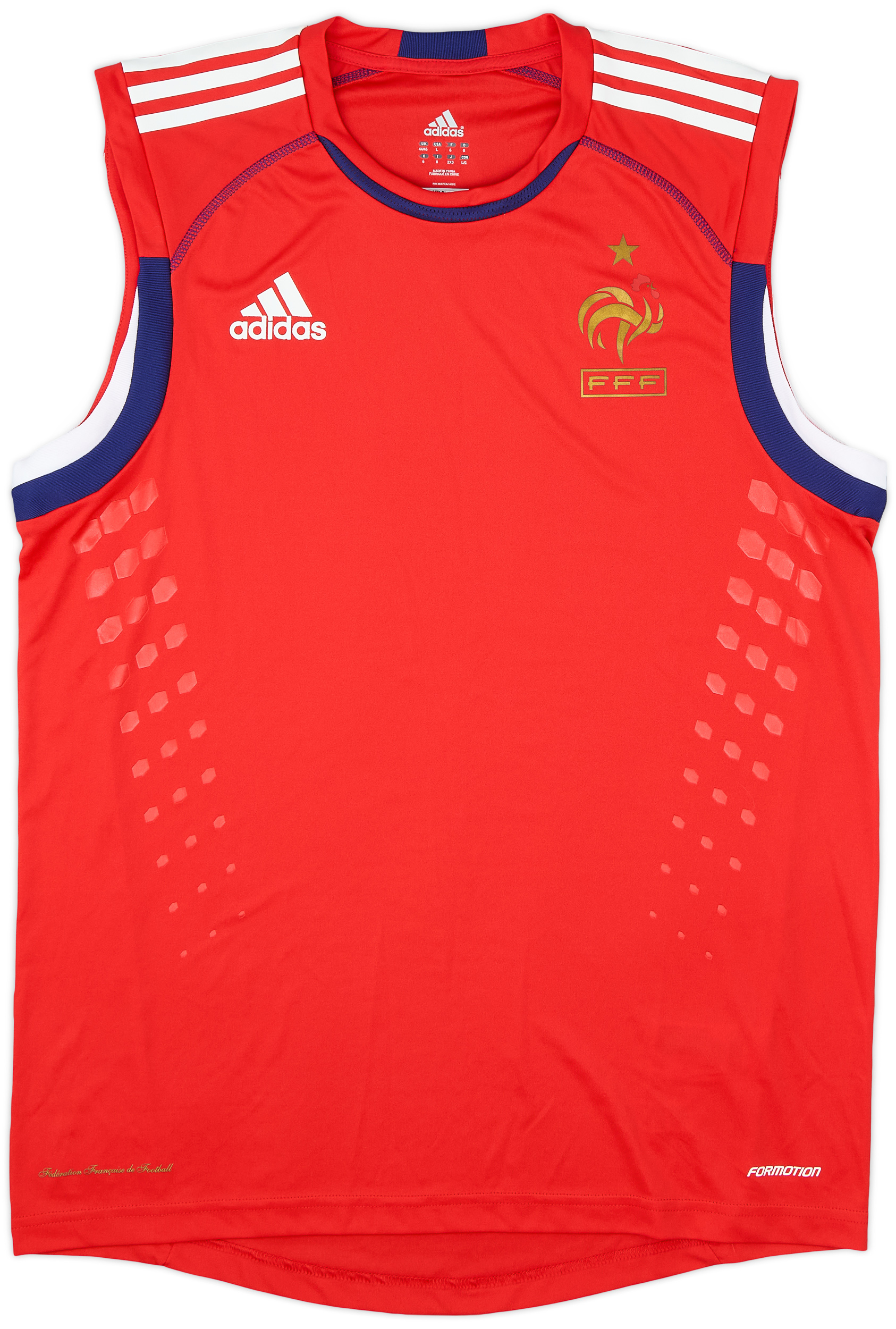 2007-08 France adidas Formotion Training Vest - 9/10 - (L/XL)