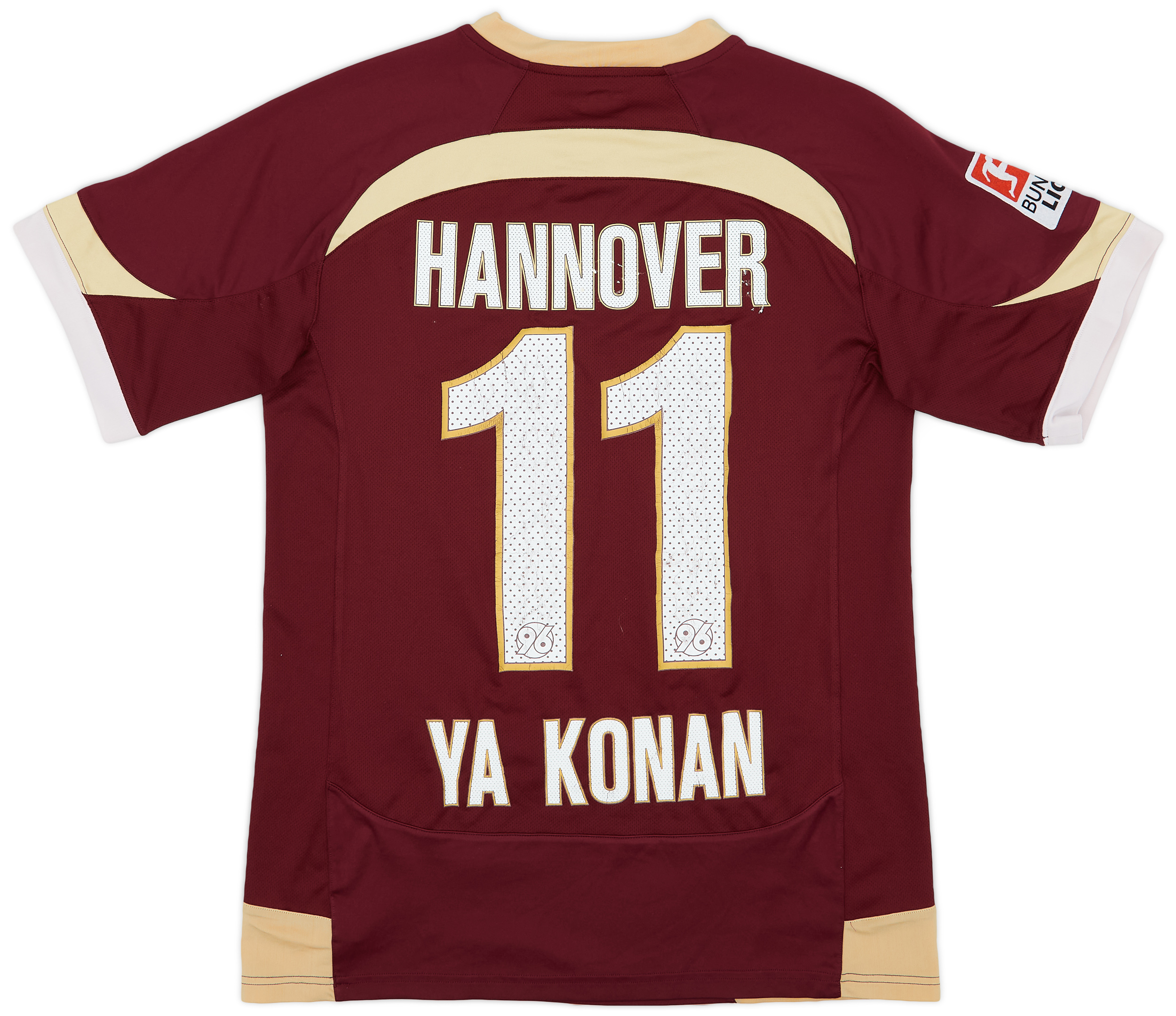 2010-11 Hannover 96 Home Shirt Ya Konan #11 - 5/10 - (M)
