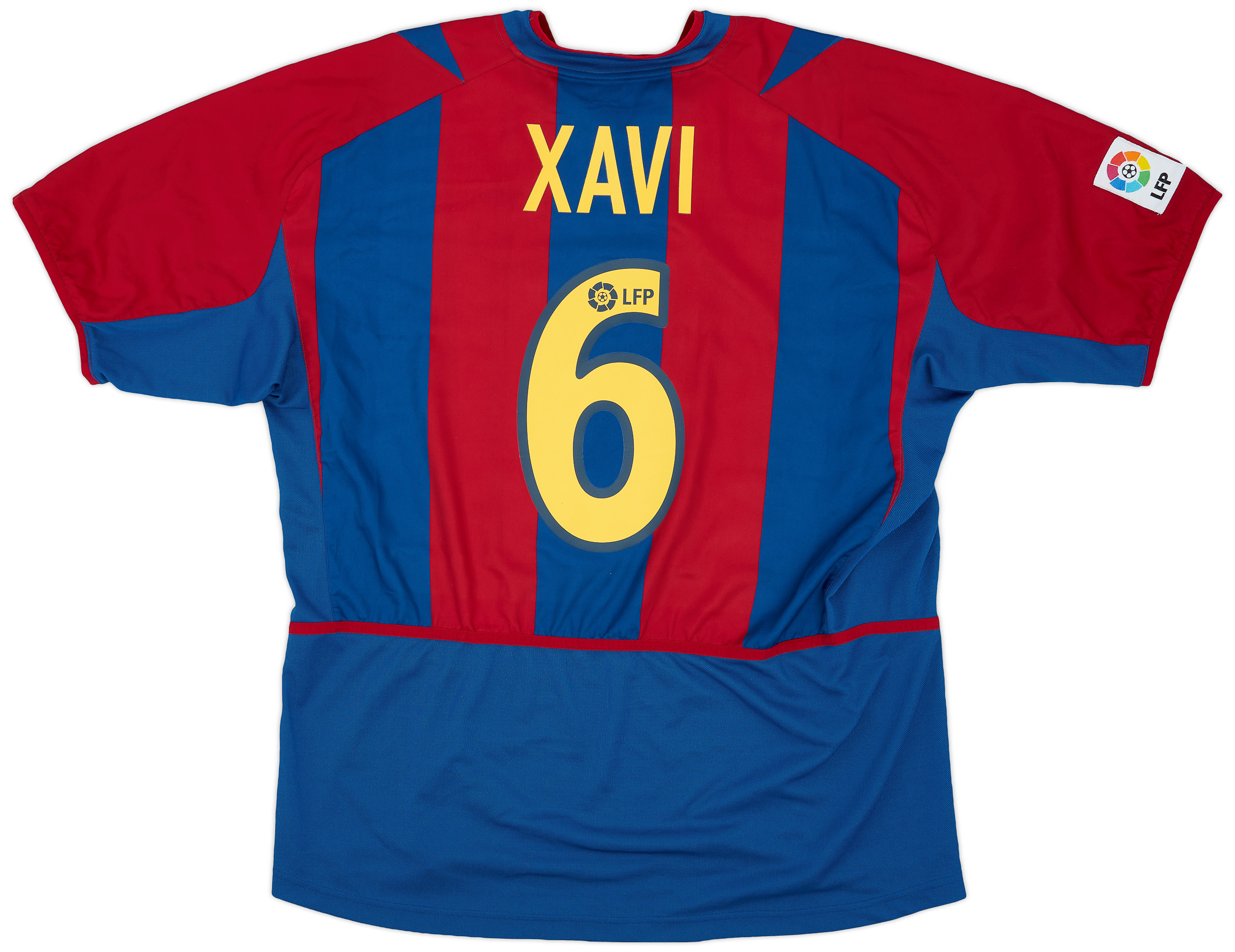 2002-03 Barcelona Home Shirt Xavi #6 - 9/10 - (XL)