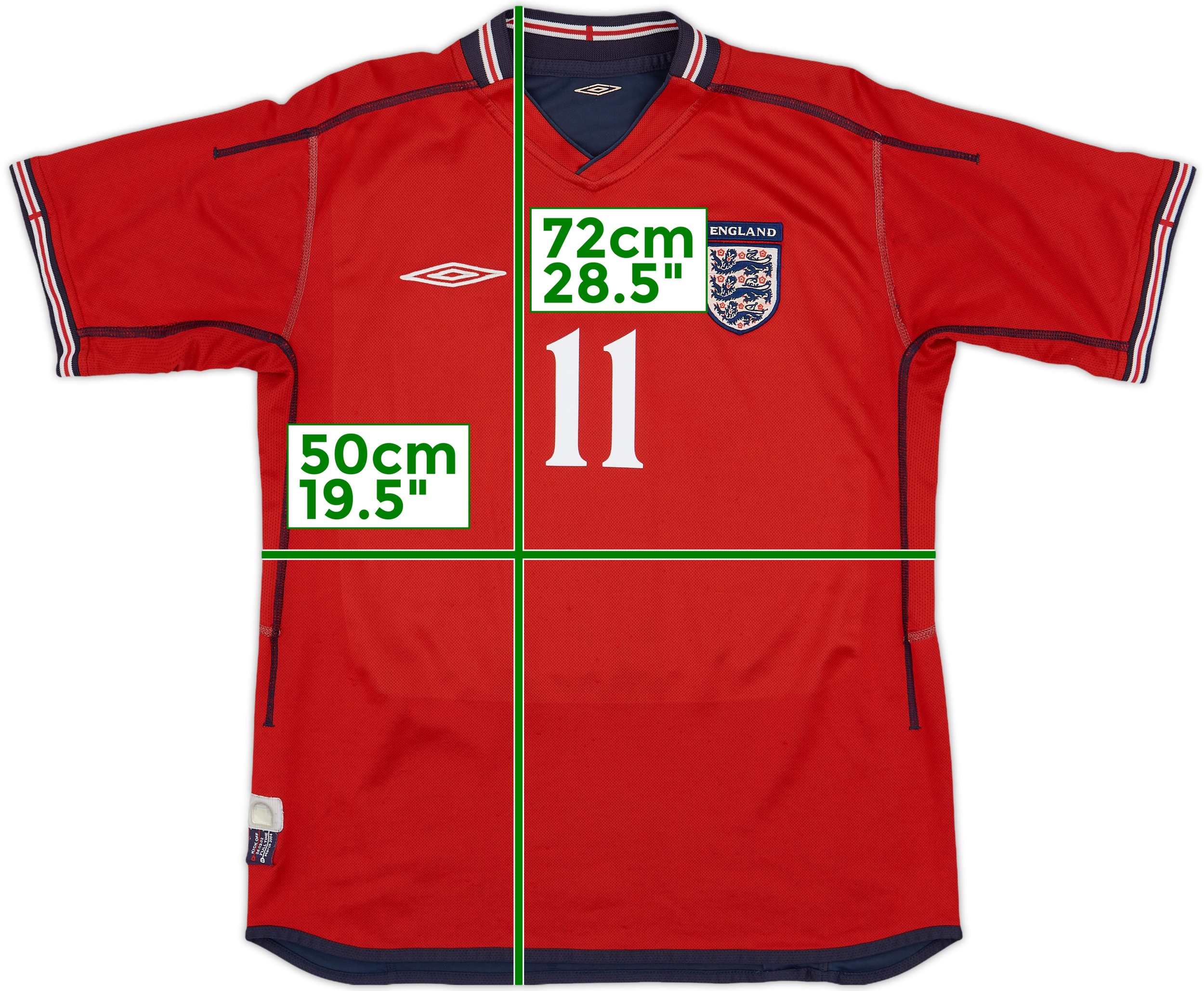 2002-04 England Away Shirt Heskey #11 - 8/10 - (M) 2002-04 England Away Shirt Heskey #11 - 8/10 - (M)