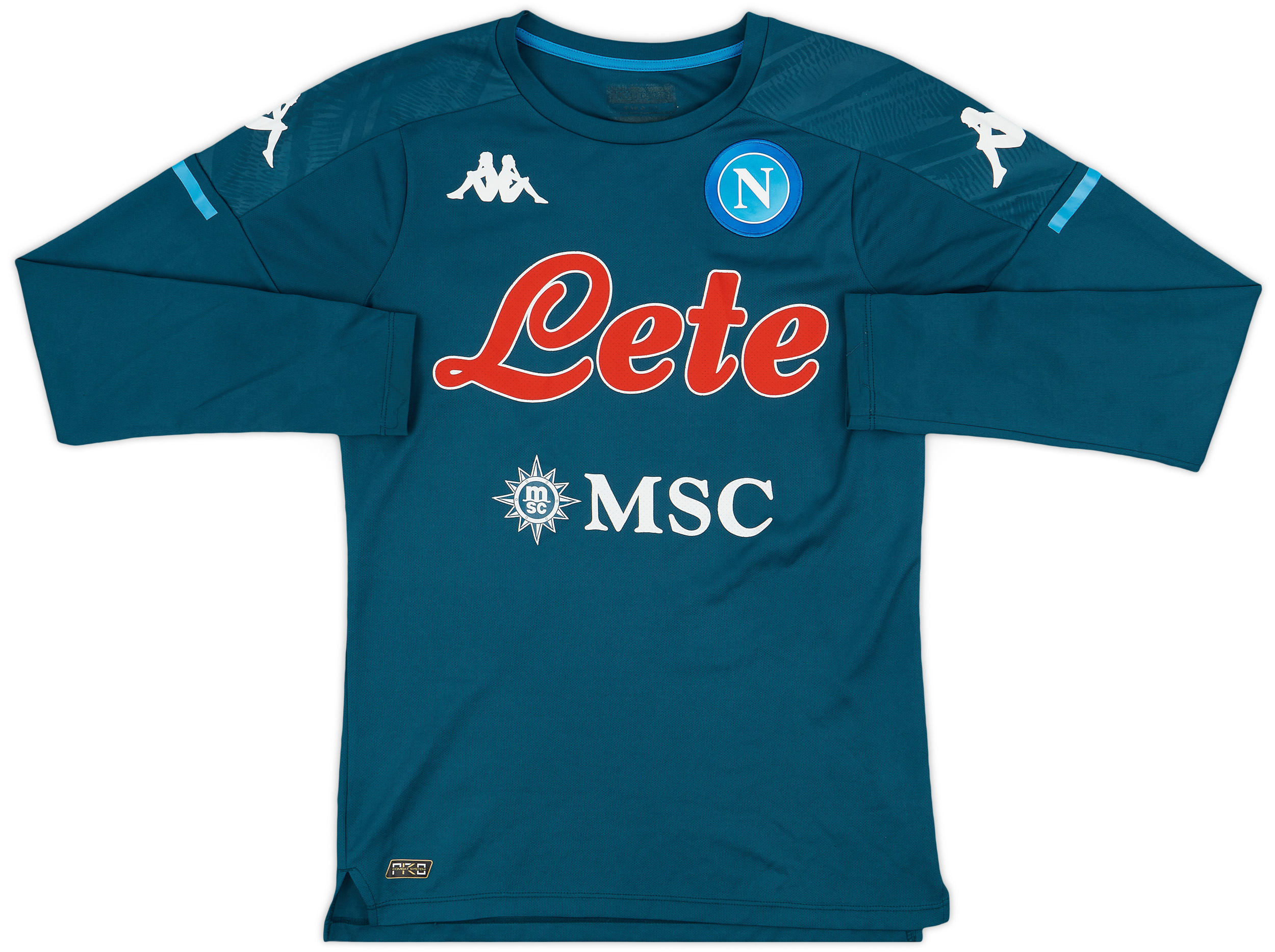 2020-21 Napoli Kappa Training L/S Shirt - 8/10 - (M)