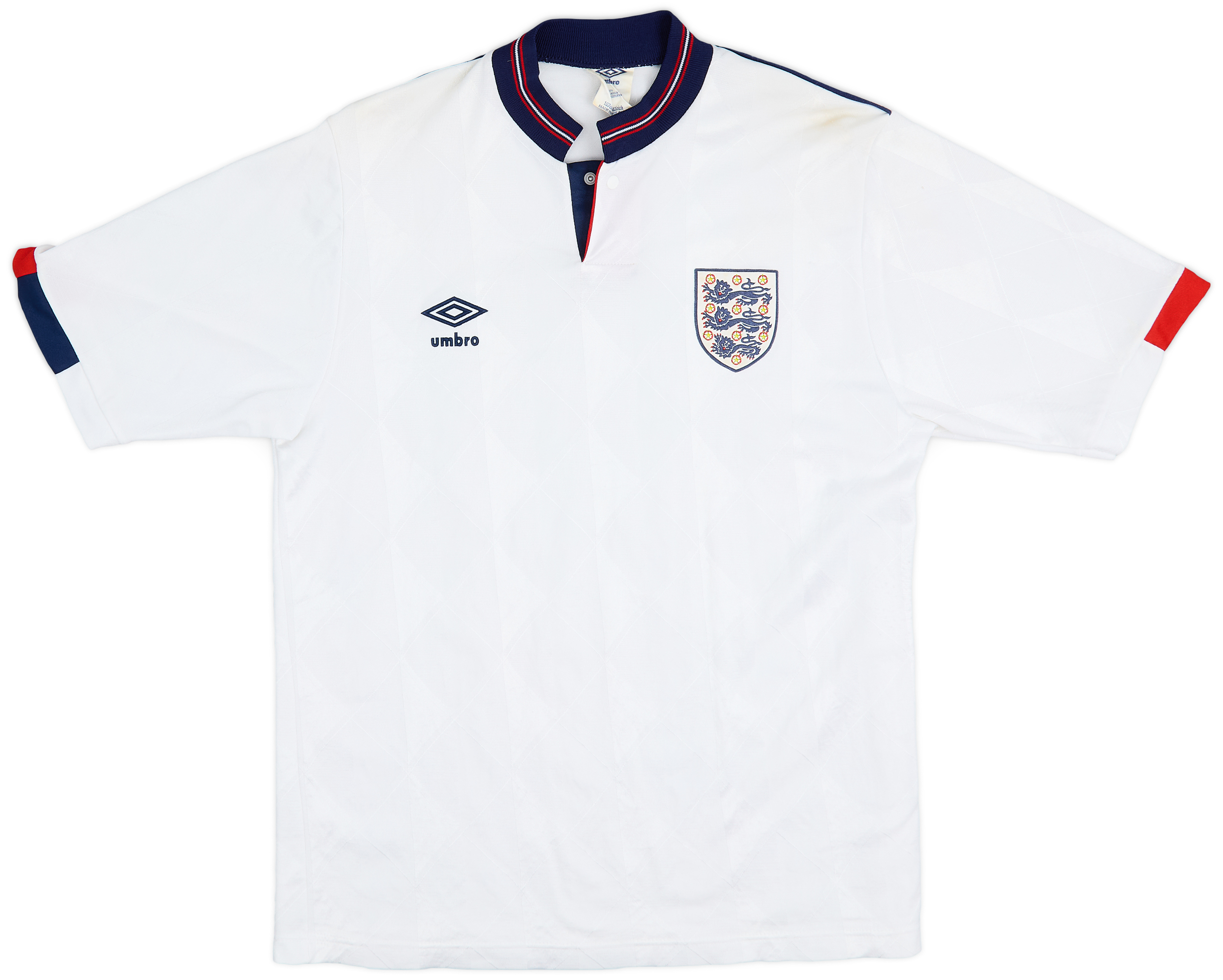 1987-90 England Home Shirt - 8/10 - (L)